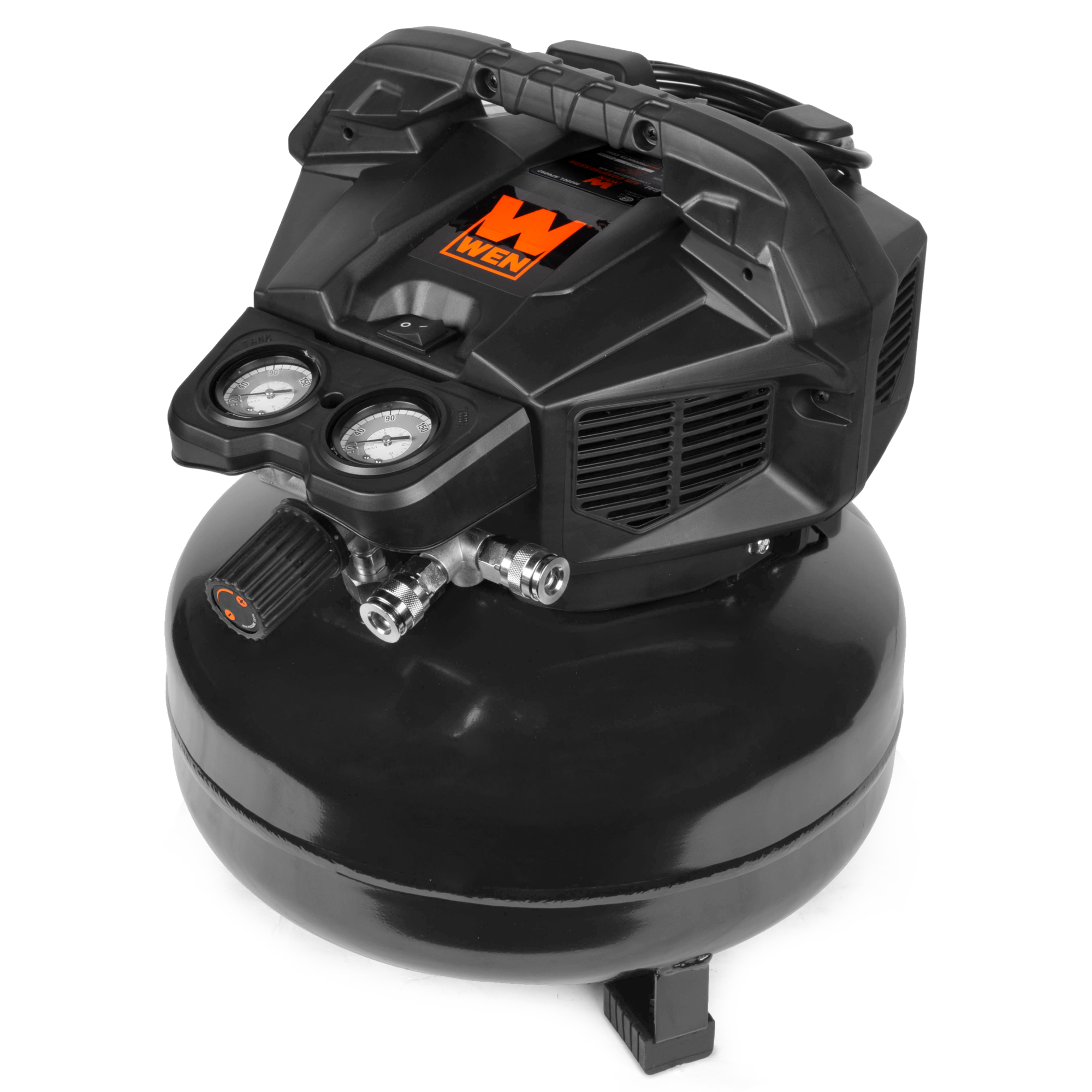 WEN, 6-Gallon Oil-Free Pancake Style Air Compressor, Air Tank Size 6 ...