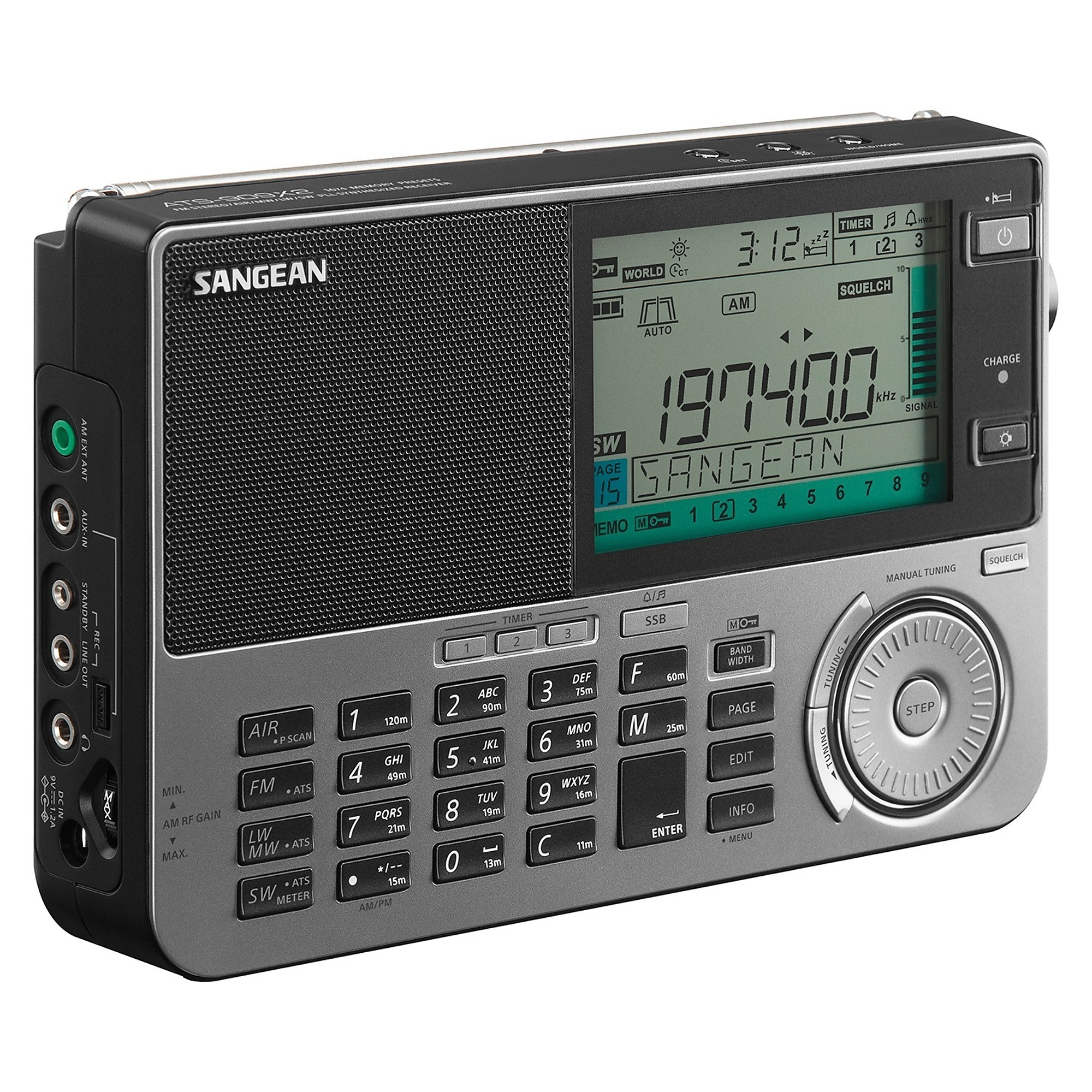 Sangean Ultimate Multi-Band World Receiver Radio - FM/SW/MW/LW/Air ...