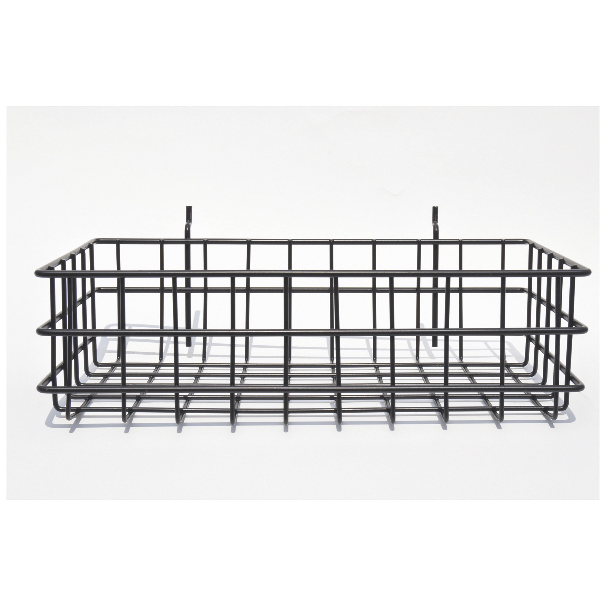 Quantum Wire Mesh Hanging/Stacking Bin — 16 1/4in.W x 18 1/2in.D x 7in ...