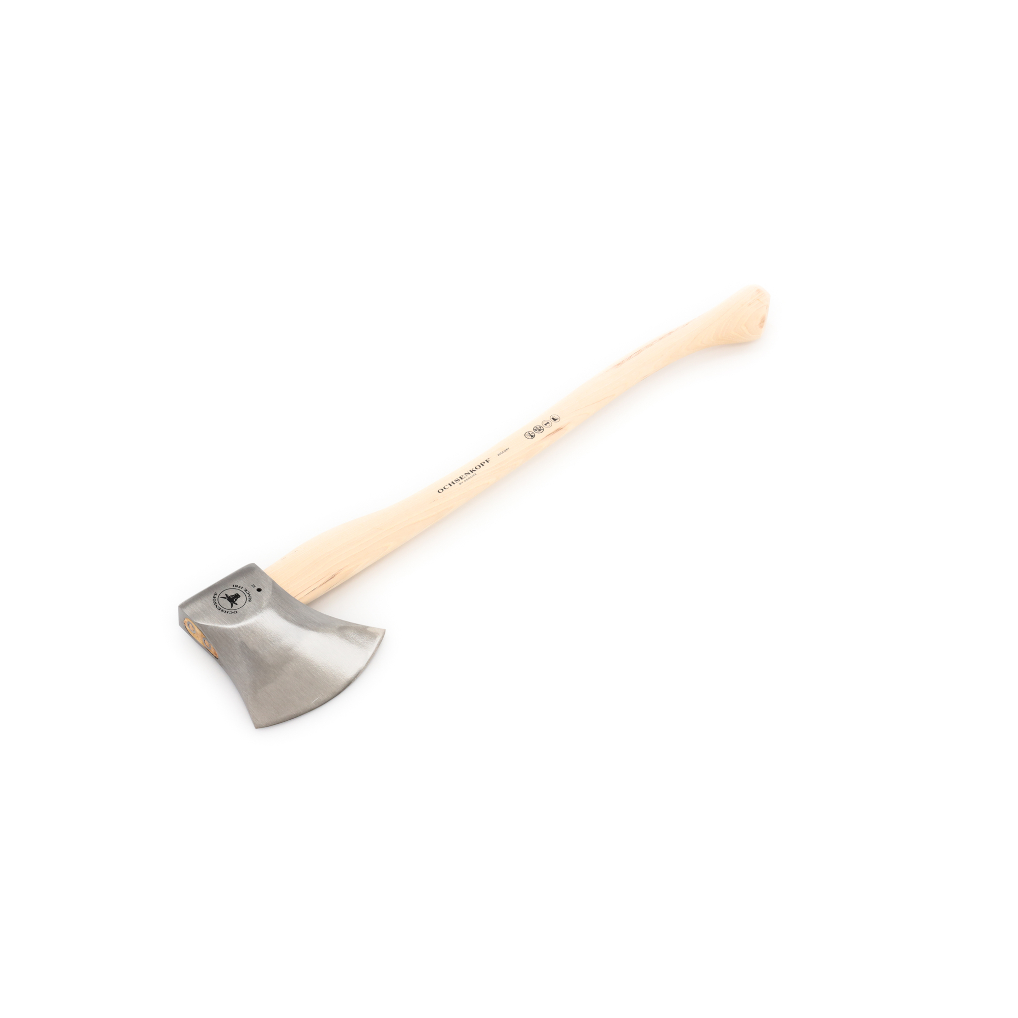 Ochsenkopf Champion Axe - 5.29 Lb. Head, Hickory Handle, Leather Blade ...
