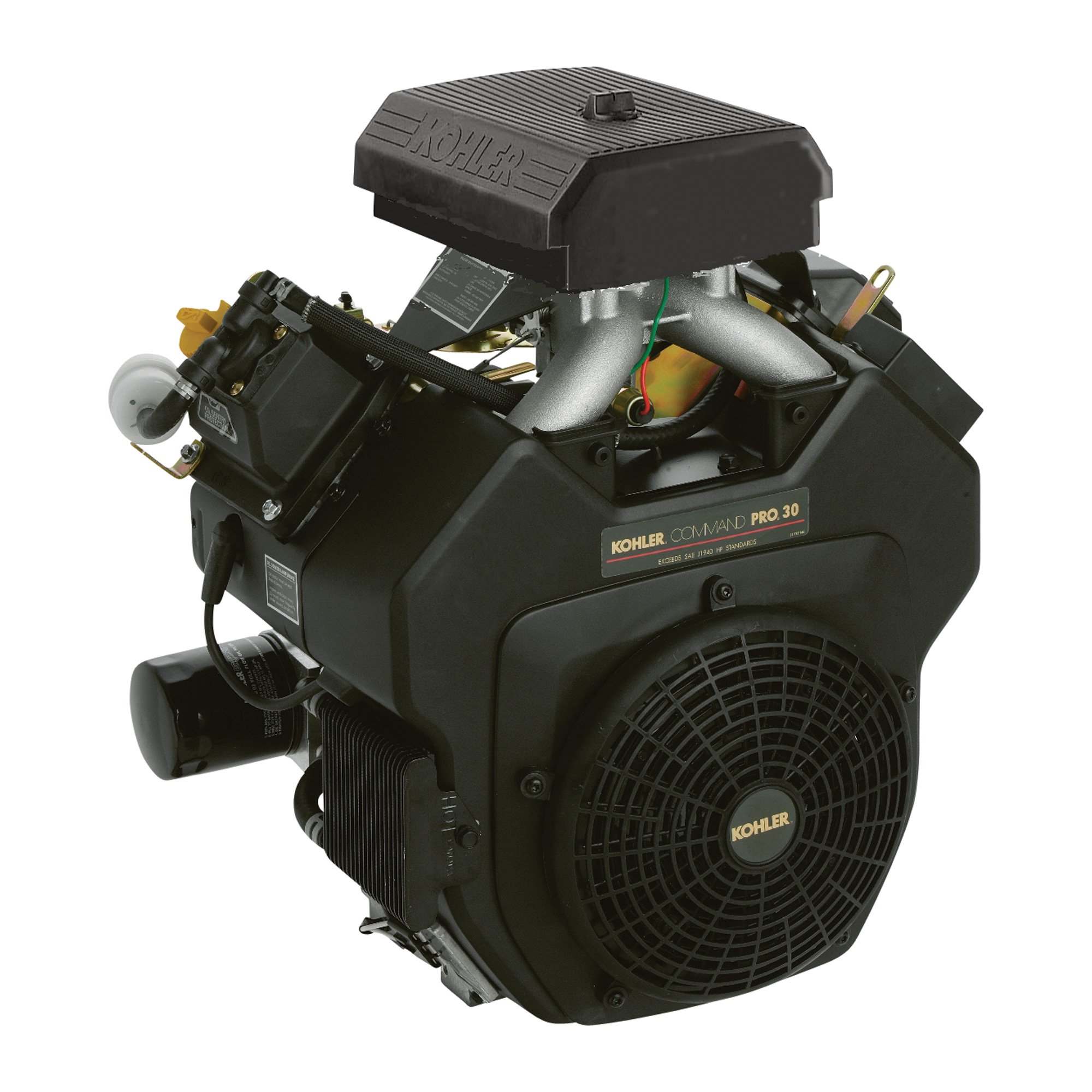 Kohler Command Pro Air Cooled V-Twin Horizontal Engine — 30 HP, 1.437in ...