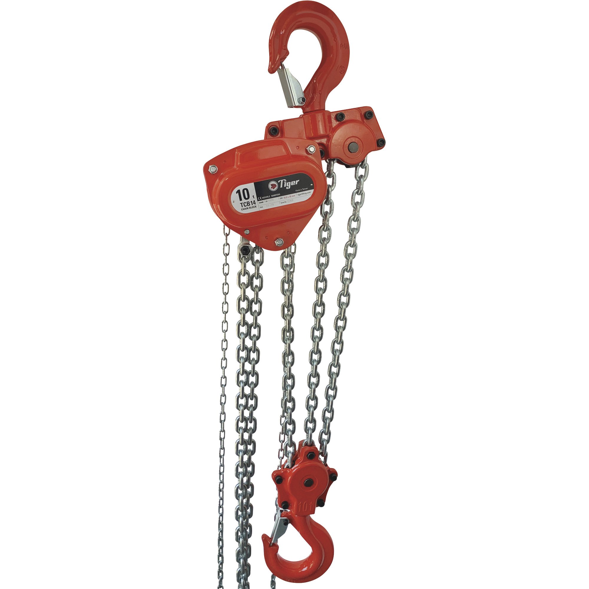 Tiger TCB Premium Series Hand Chain Hoist — 10-Ton Capacity | Northern Tool