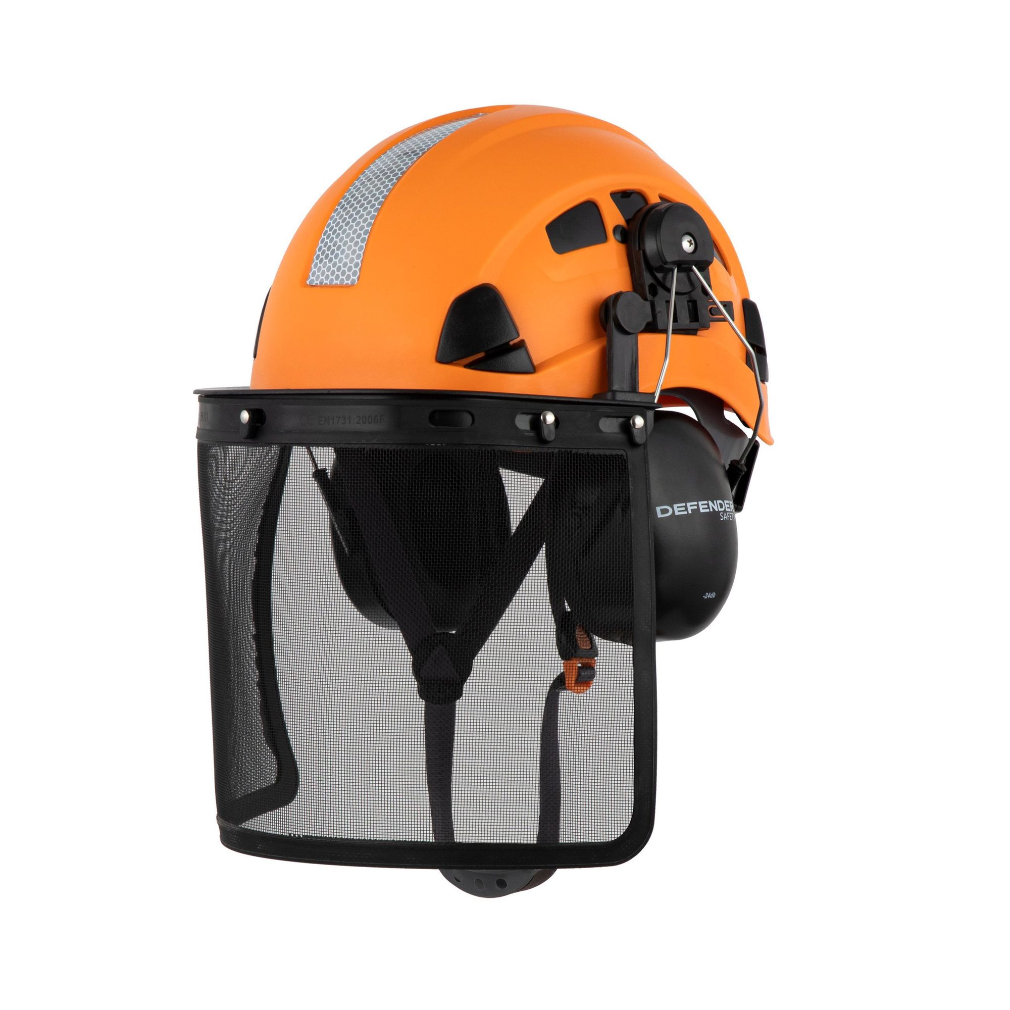 Defender Safety, H1-CH Arborist Helmet for Forestry/Tree Safety ...
