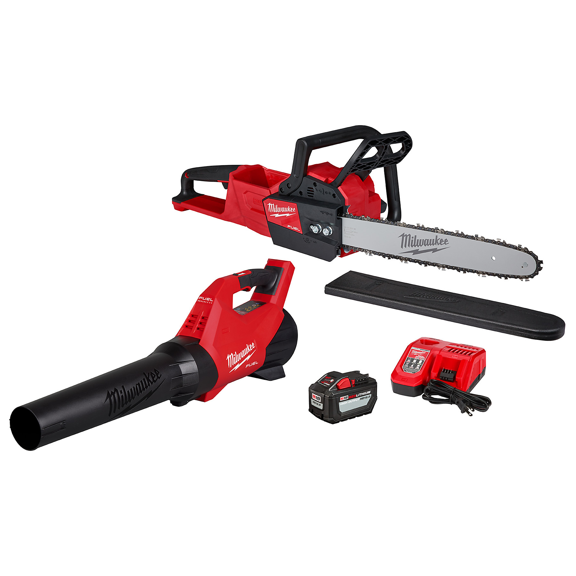 Milwaukee, M18 FUEL 16in. Brushless Electric Chainsaw w/ Blower Combo ...