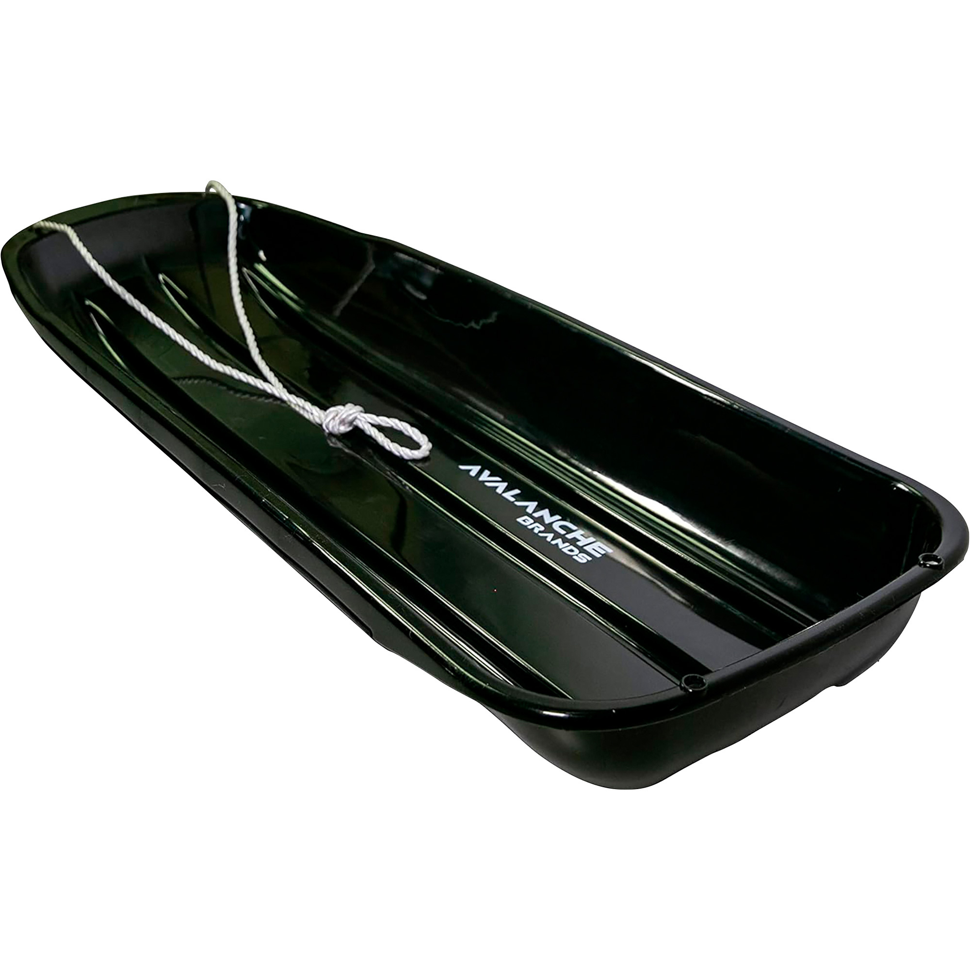 Avalanche 48in. Classic Toboggan Sled, Black | Northern Tool