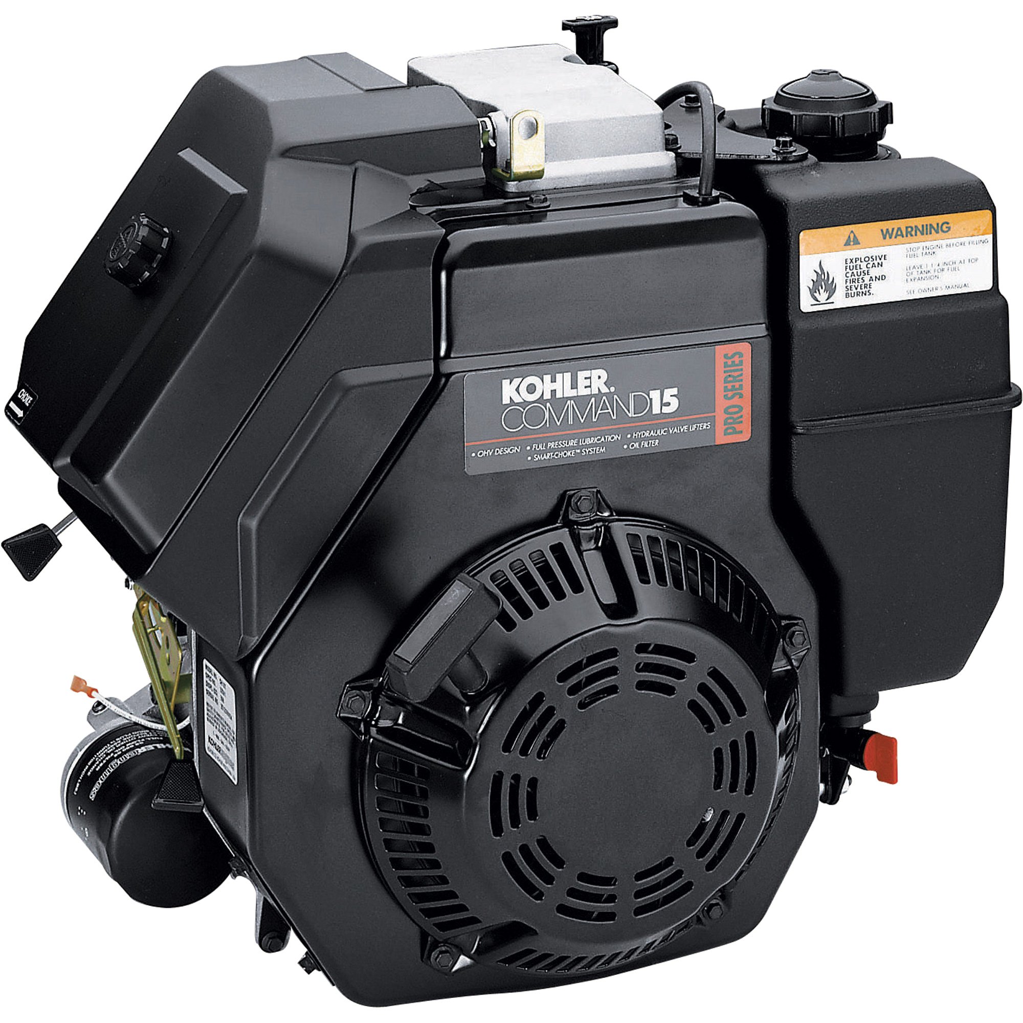 Kohler Command Pro Horizontal Engine with Electric Start — 15 HP, 1in ...
