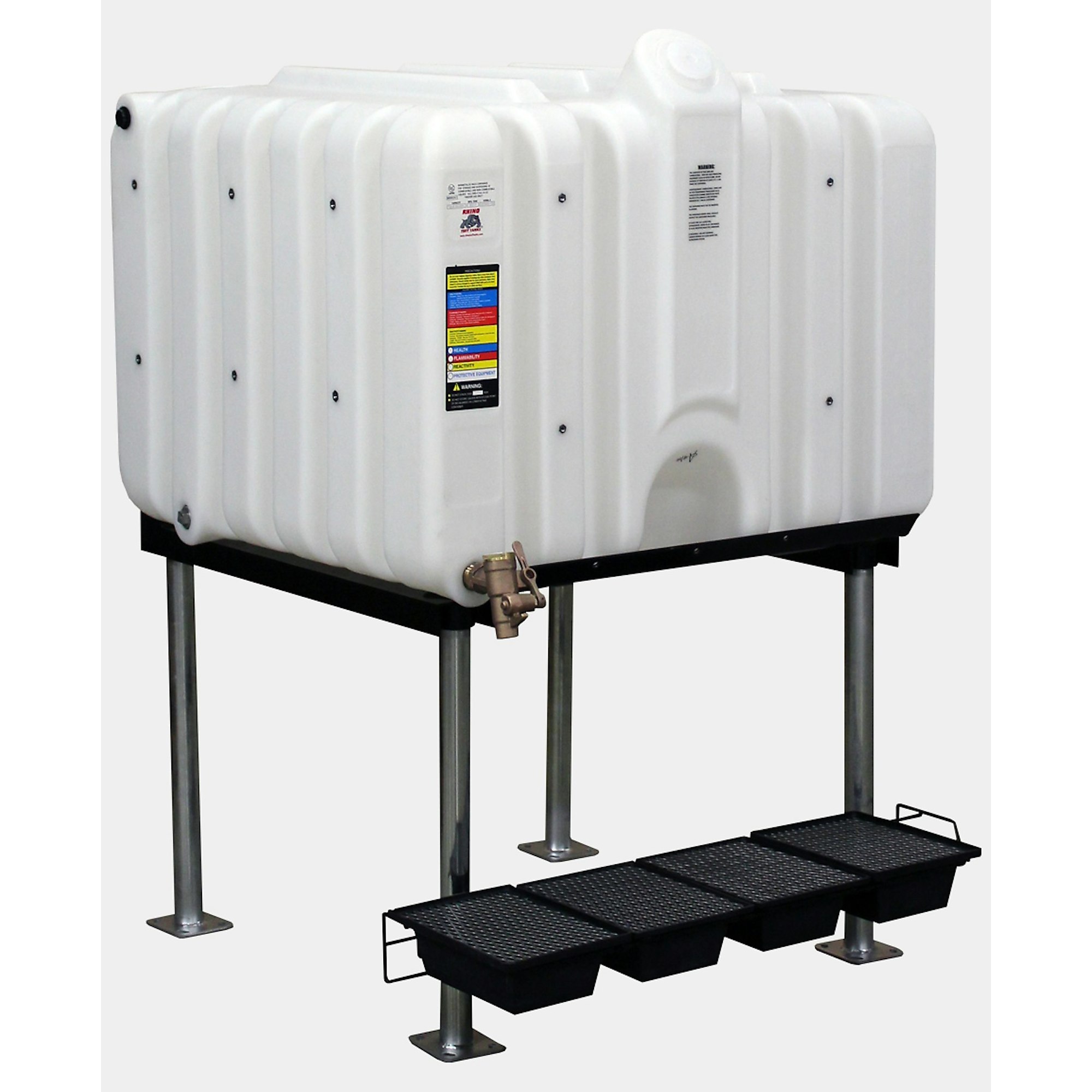 Rhino Tuff Tanks Complete Gravity Feed System - 120 Gal Capacity ...