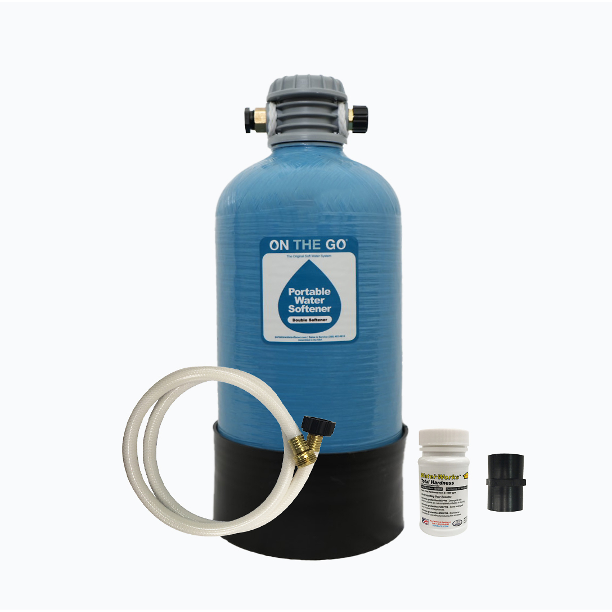 On The Go, RV, Camping, Tiny House Water Softener, 0.5 Gallon Capacity ...