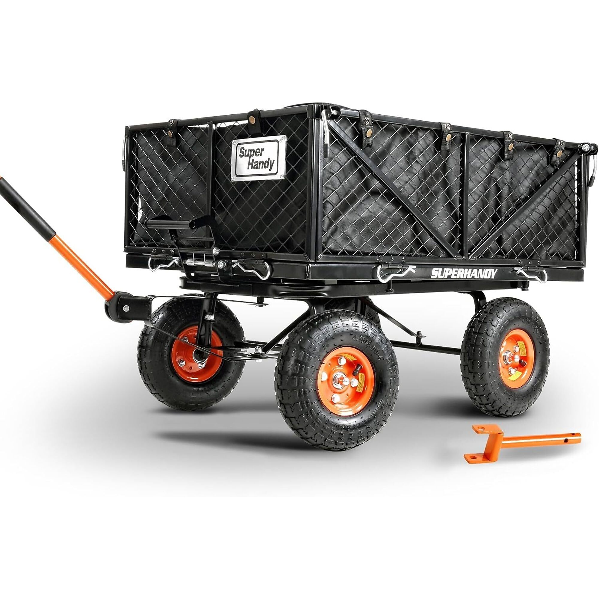 SuperHandy, Heavy-Duty Garden Cart, Load Capacity 660 lb, Model# TRI ...