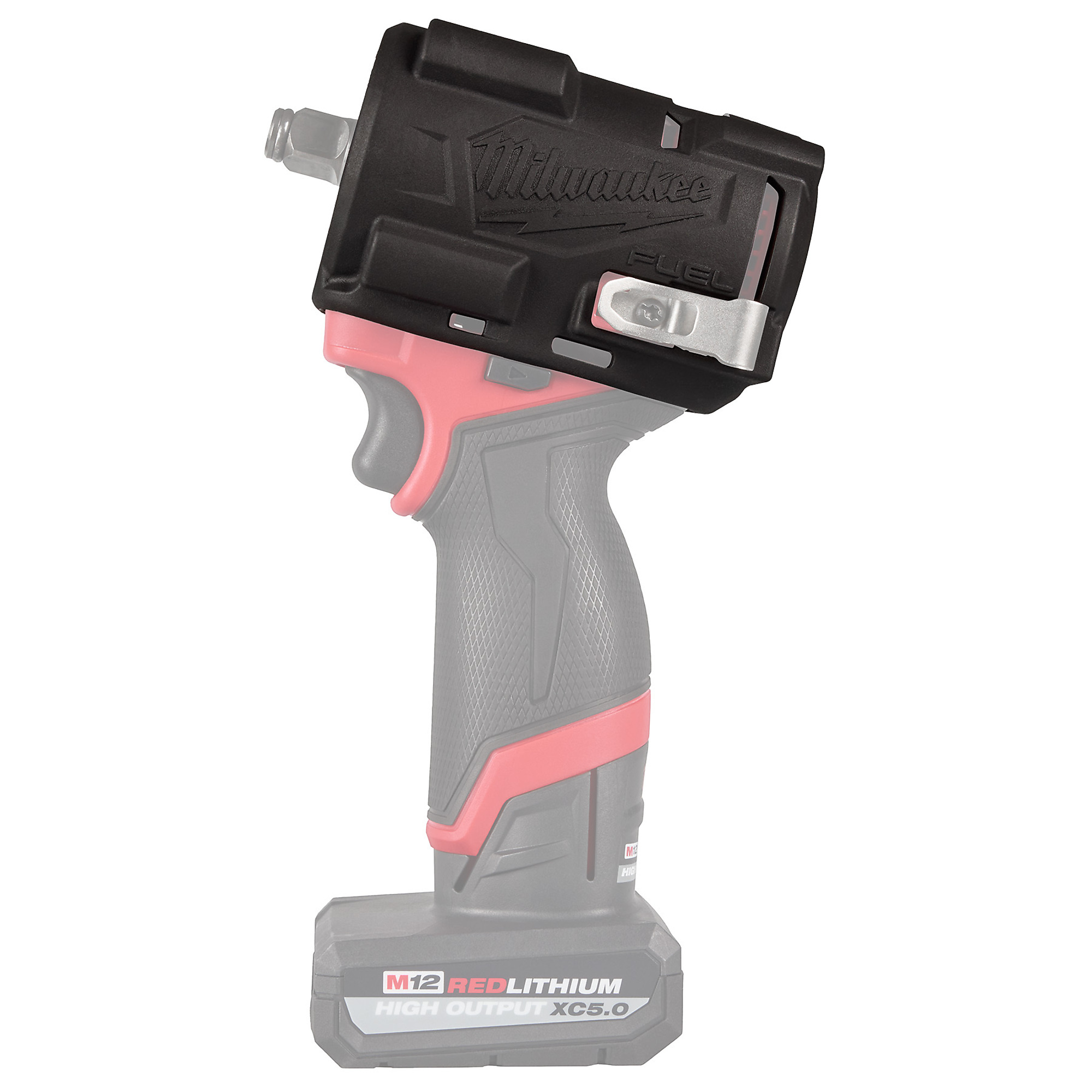 Milwaukee M12 FUEL Stubby Impact Wrench Protective Boot, Model# 49-16 ...