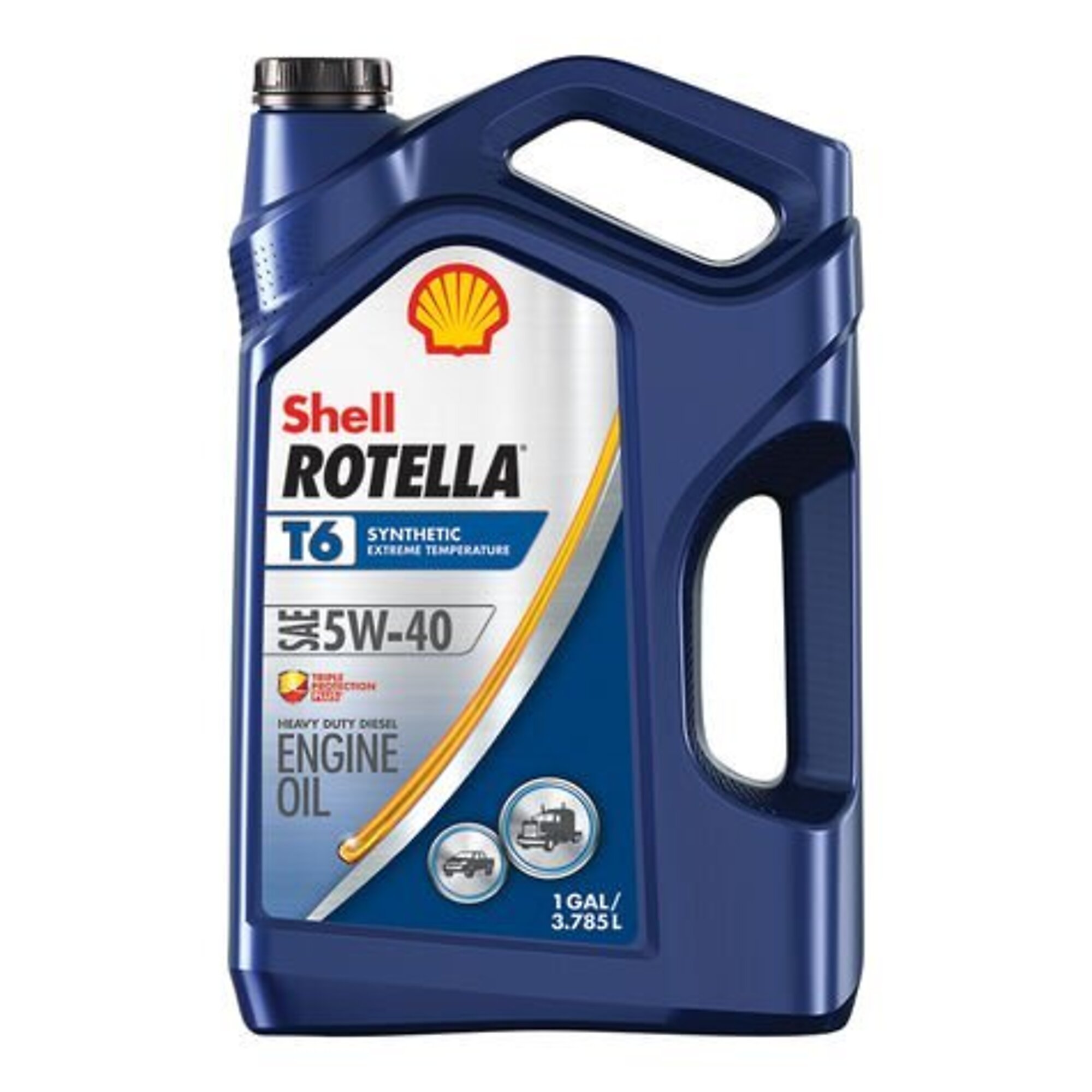Shell Rotella, ROTELLA T6 5W40 3/1GAL, Included (qty.) 1 Gal, Fluid ...