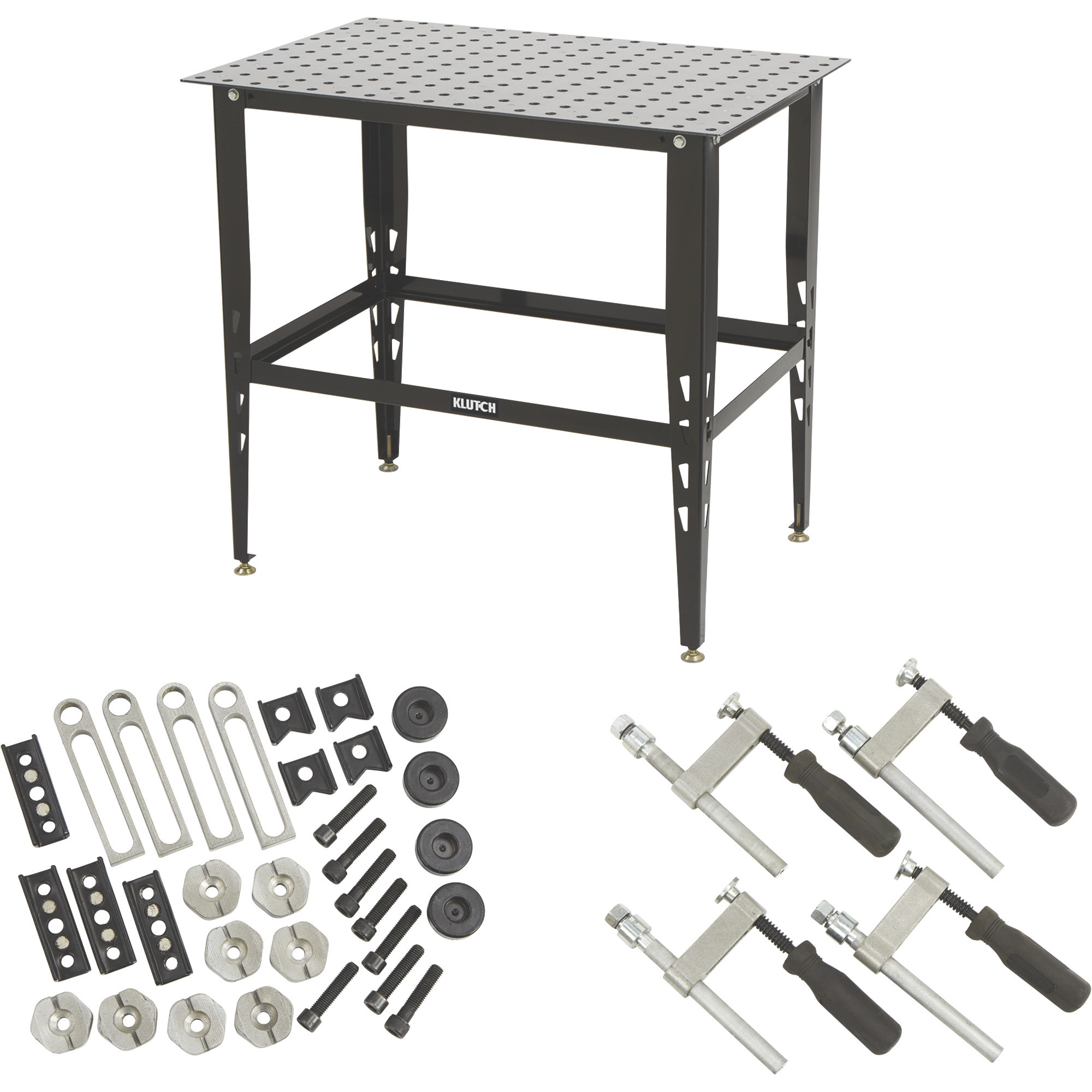 Klutch Steel Welding Table with Tool Kit, 36in.L x 24in.W x 33-1/4in.H ...