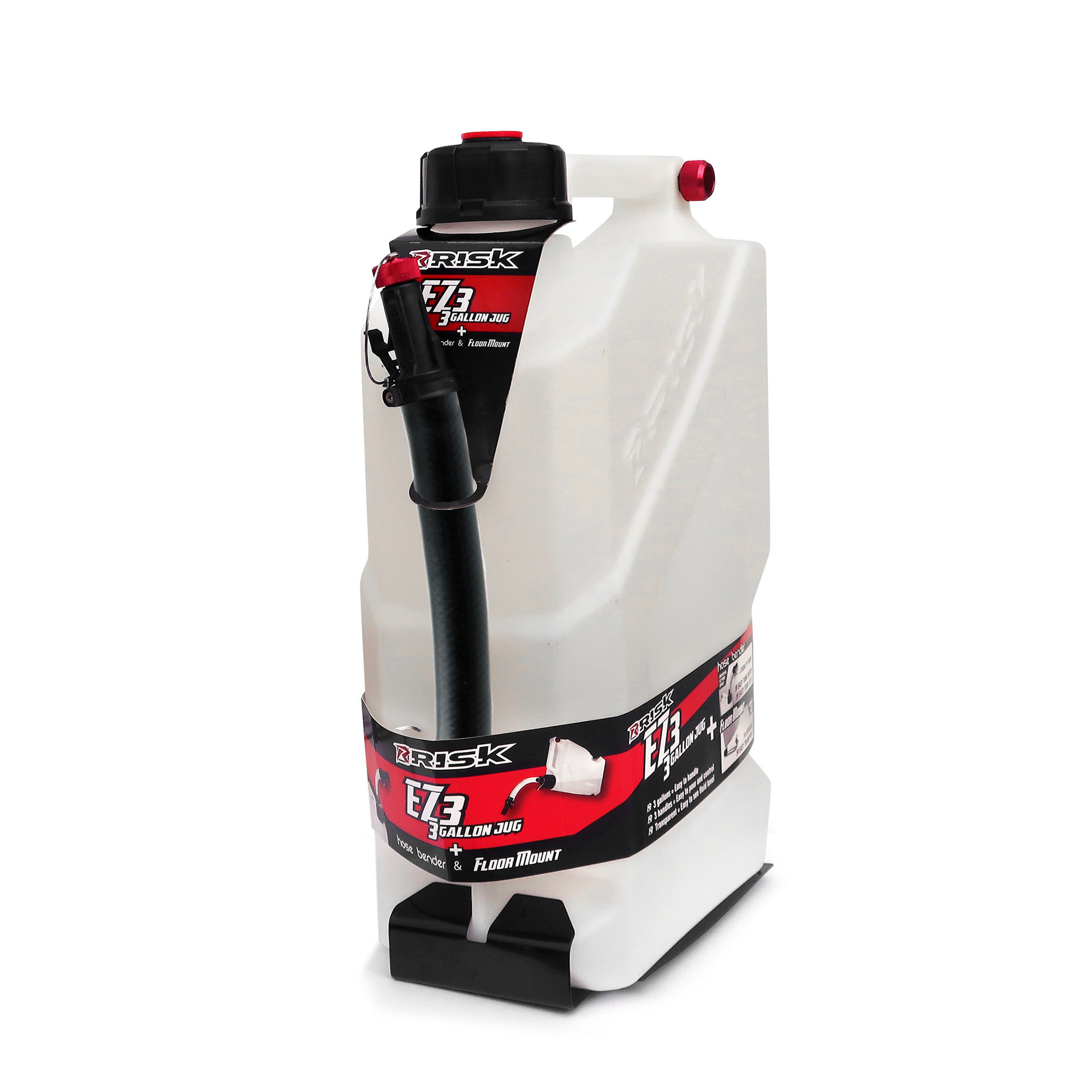 STKR Concepts EZ3 Combo - 3 Gal. Utility Jug with Hose Bender & Floor ...