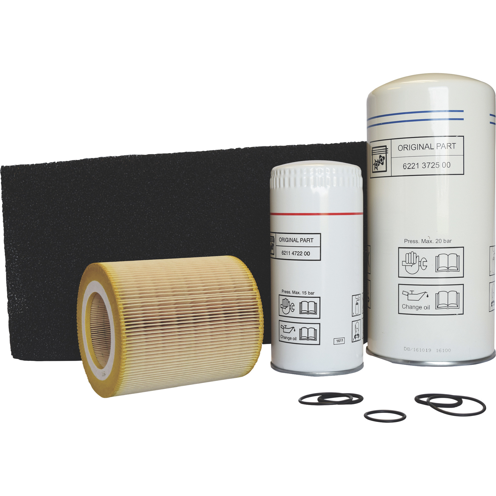 Quincy Compressor 8,000 Hour Maintenance Kit — For Quincy QGS10 and ...