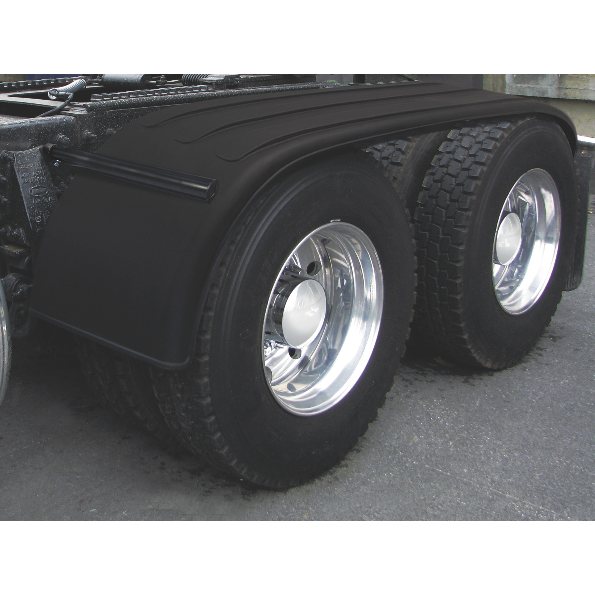 TRUX Full Poly Semi-Truck Fenders with Mounting Kit, 24in.W x 133in.L ...