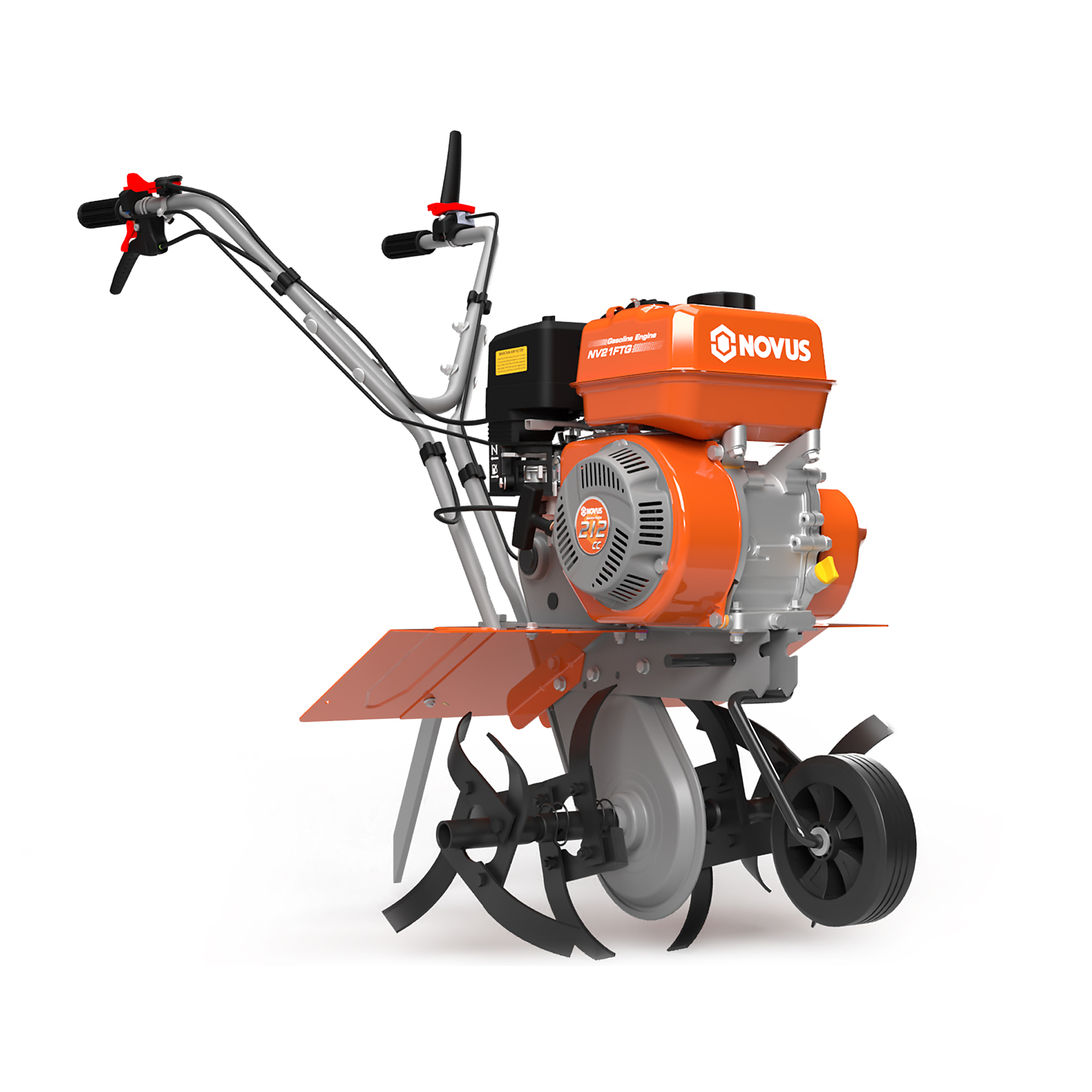 NOVUS, 21in. Adjustable Front Tine Tiller, 212cc OHV Engine, Max ...