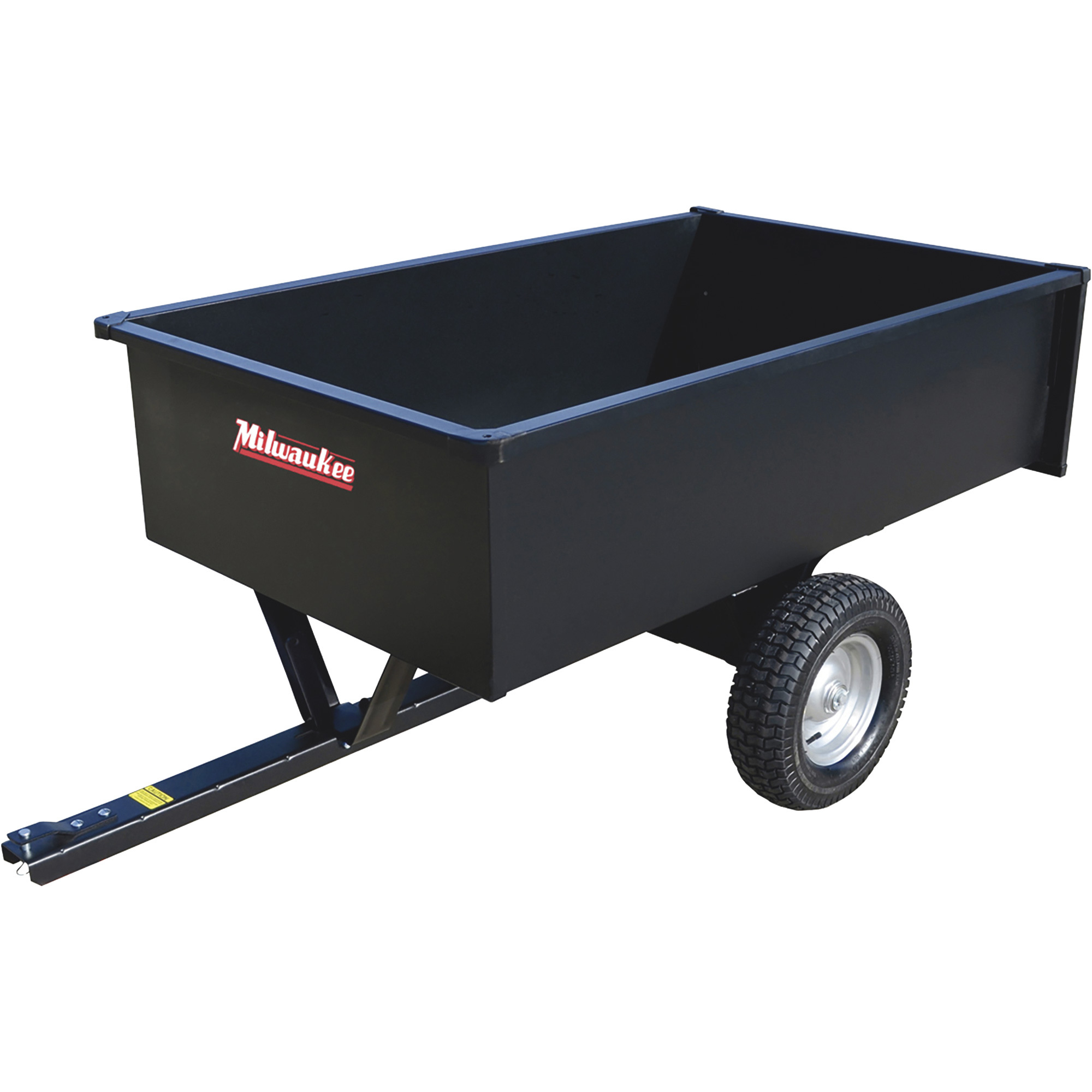 Milwaukee Steel Trailing Dump Cart, Load Capacity 1200 Lbs., Model ...