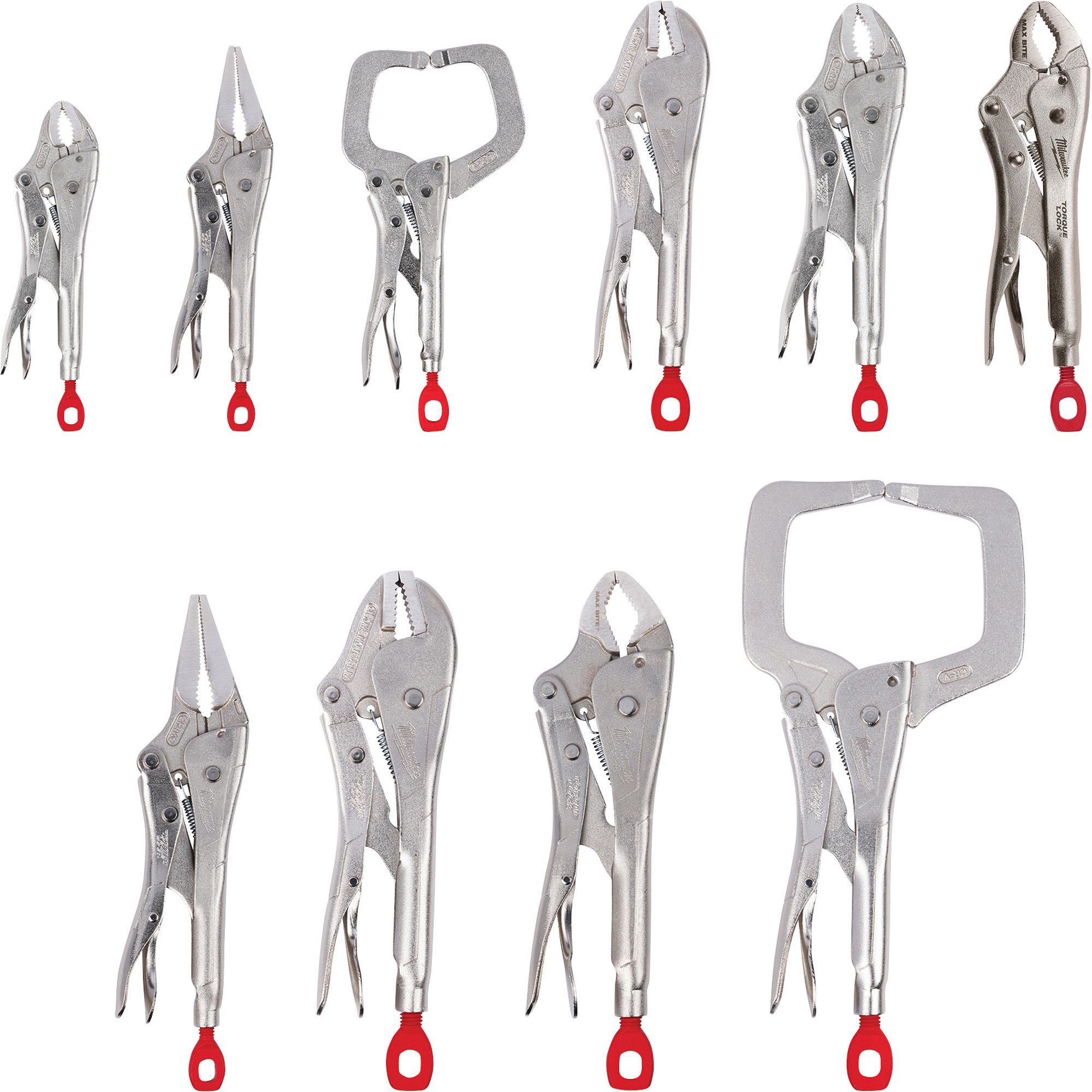 Milwaukee Torque Lock Locking Pliers Set — 10-Pc., Model# 48-22-3690 ...