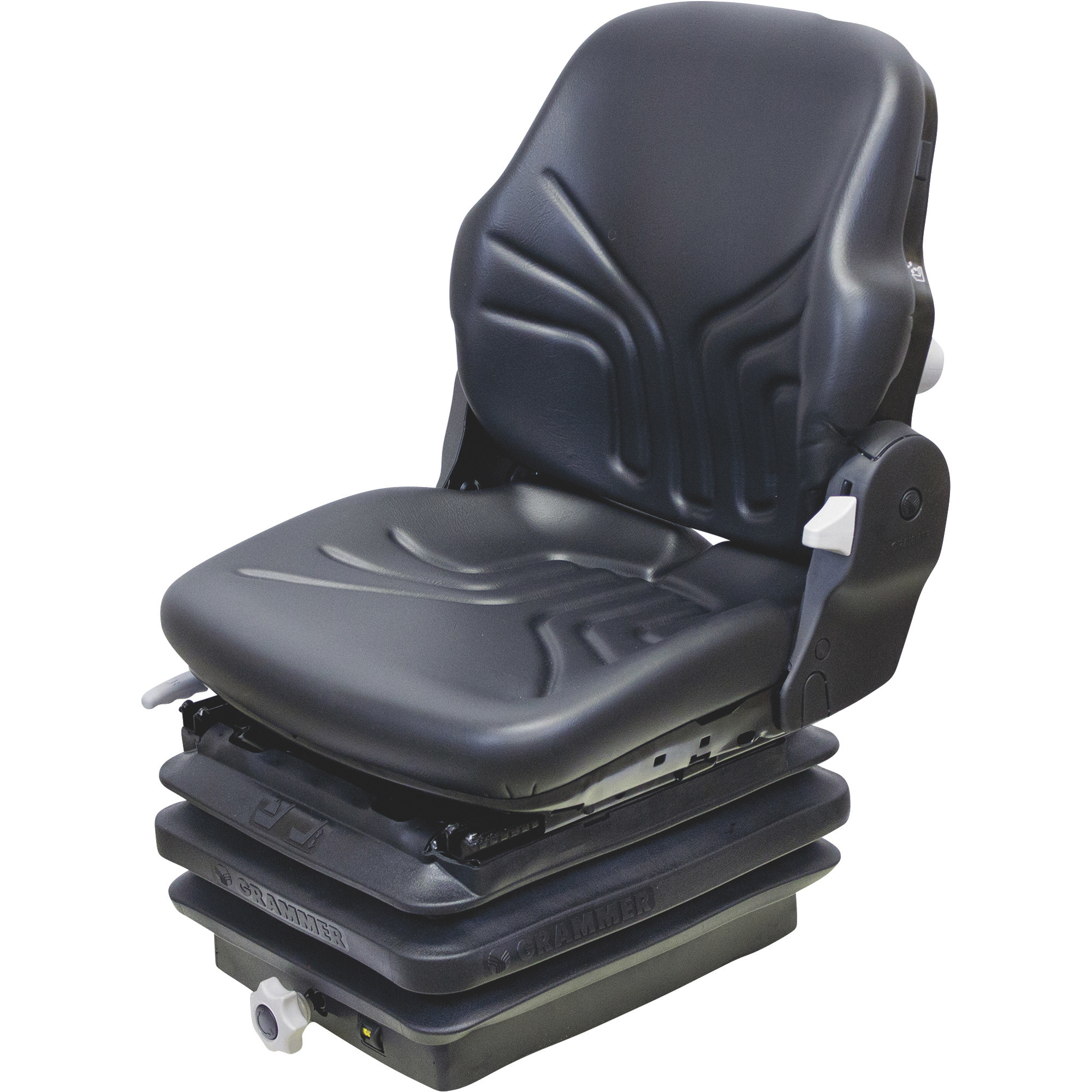 K & M Air Suspension Tractor Seat for Excavators — Black, Model# 8035 ...