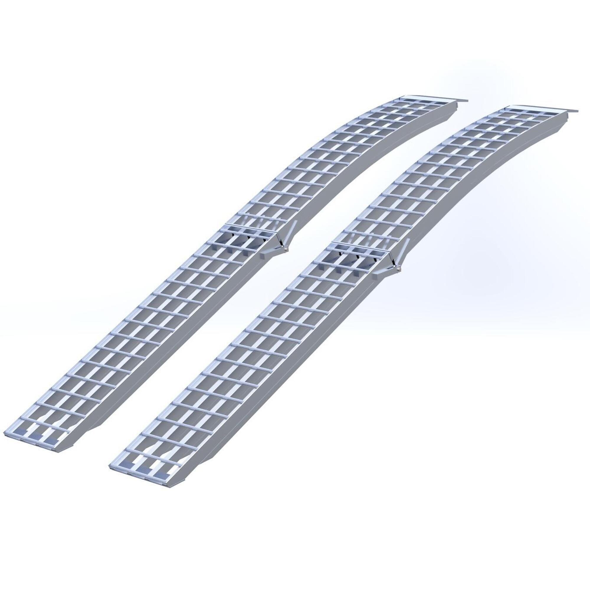 Five Star Manufacturing, Aluminum Arch Folding Ramp Pair 9ft.x12in.1500 ...