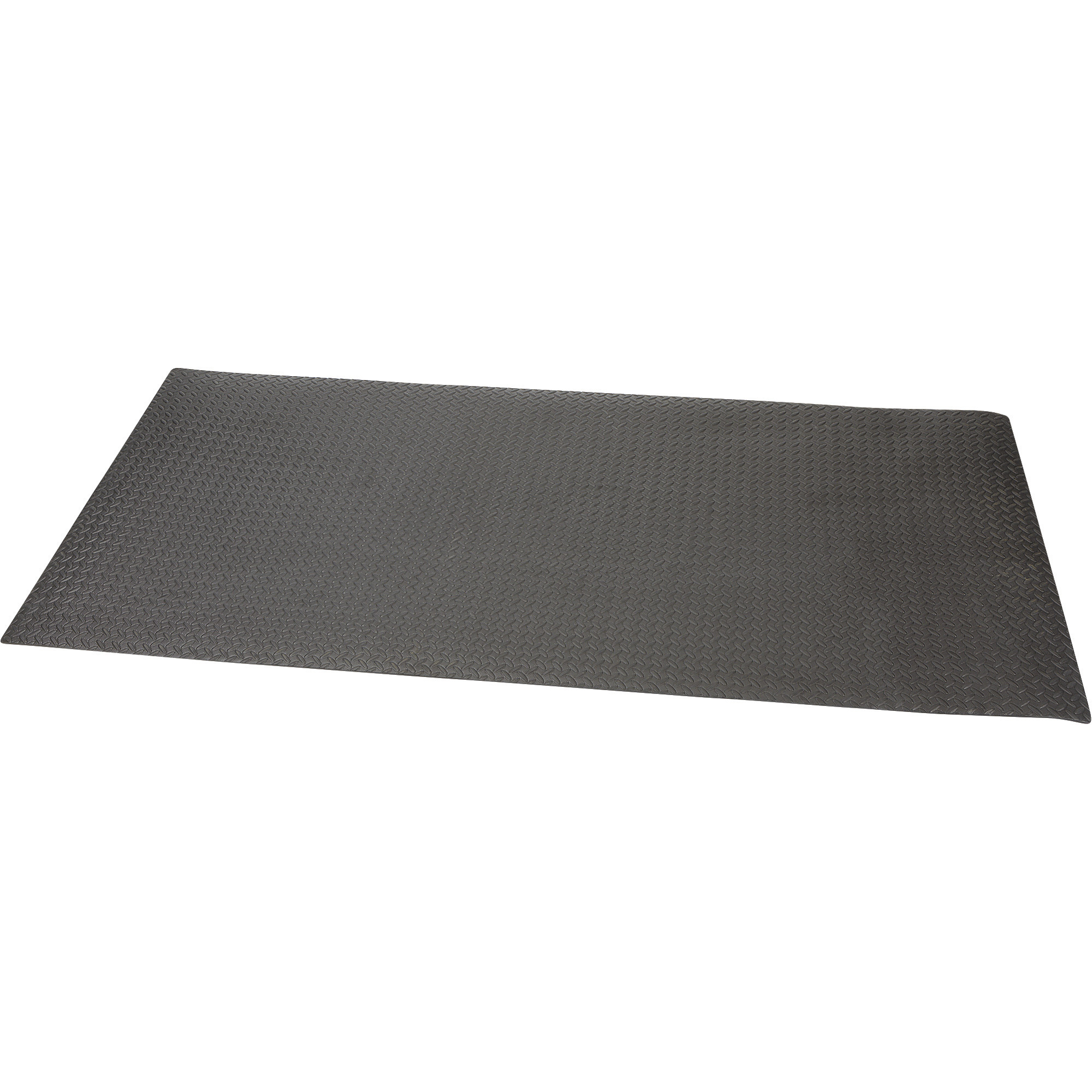 Ironton Anti-Fatigue Foam Mat with Diamond-Plate Pattern, Black, 7-11 ...