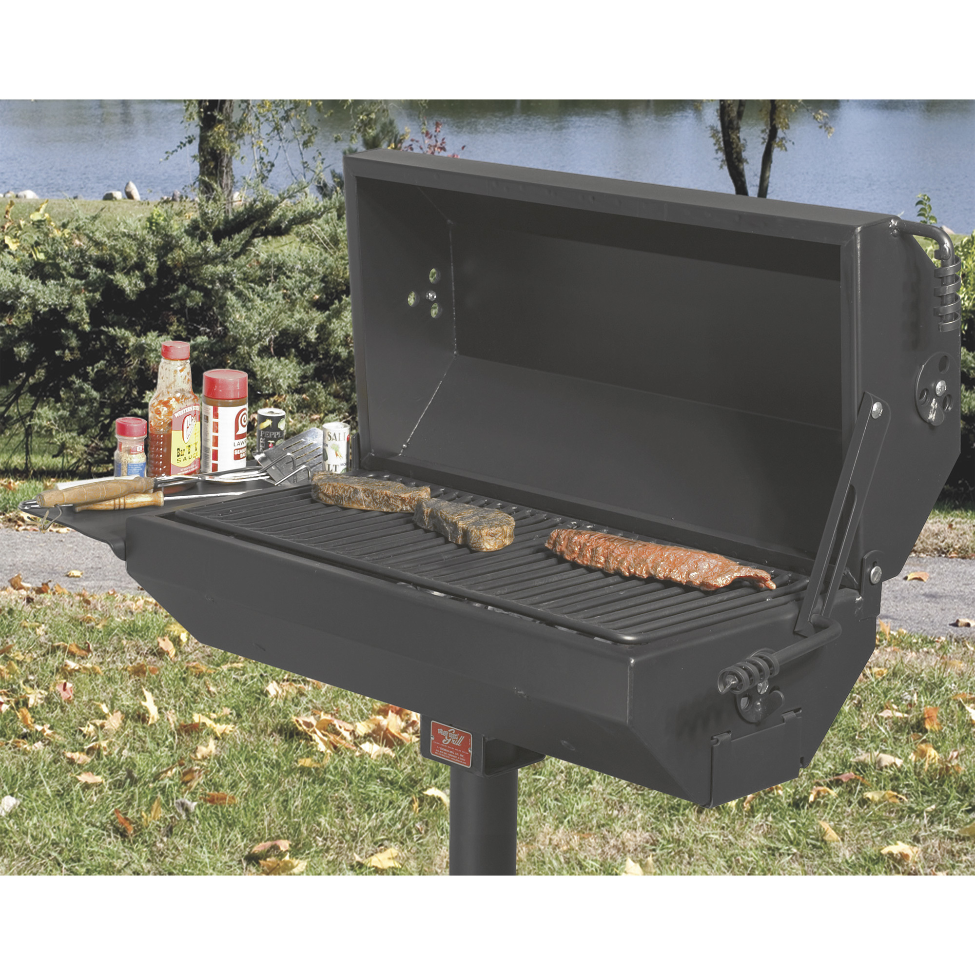 Terrace Heater w/Pizza Oven, Steel, Rust - Medium, Model# FF515 ...