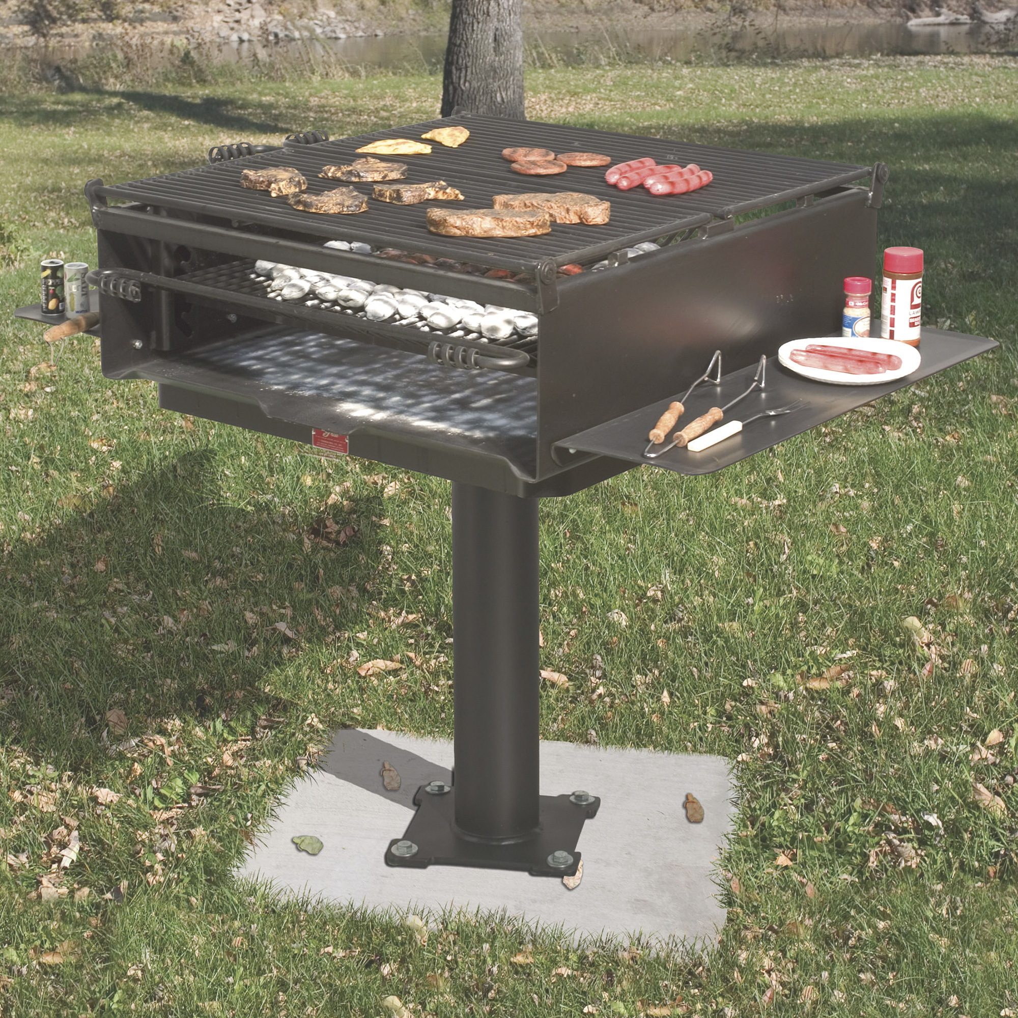 Pilot Rock Shelterhouse Grill — 1,350 Sq. In., Model# L-1500/S B8 ...