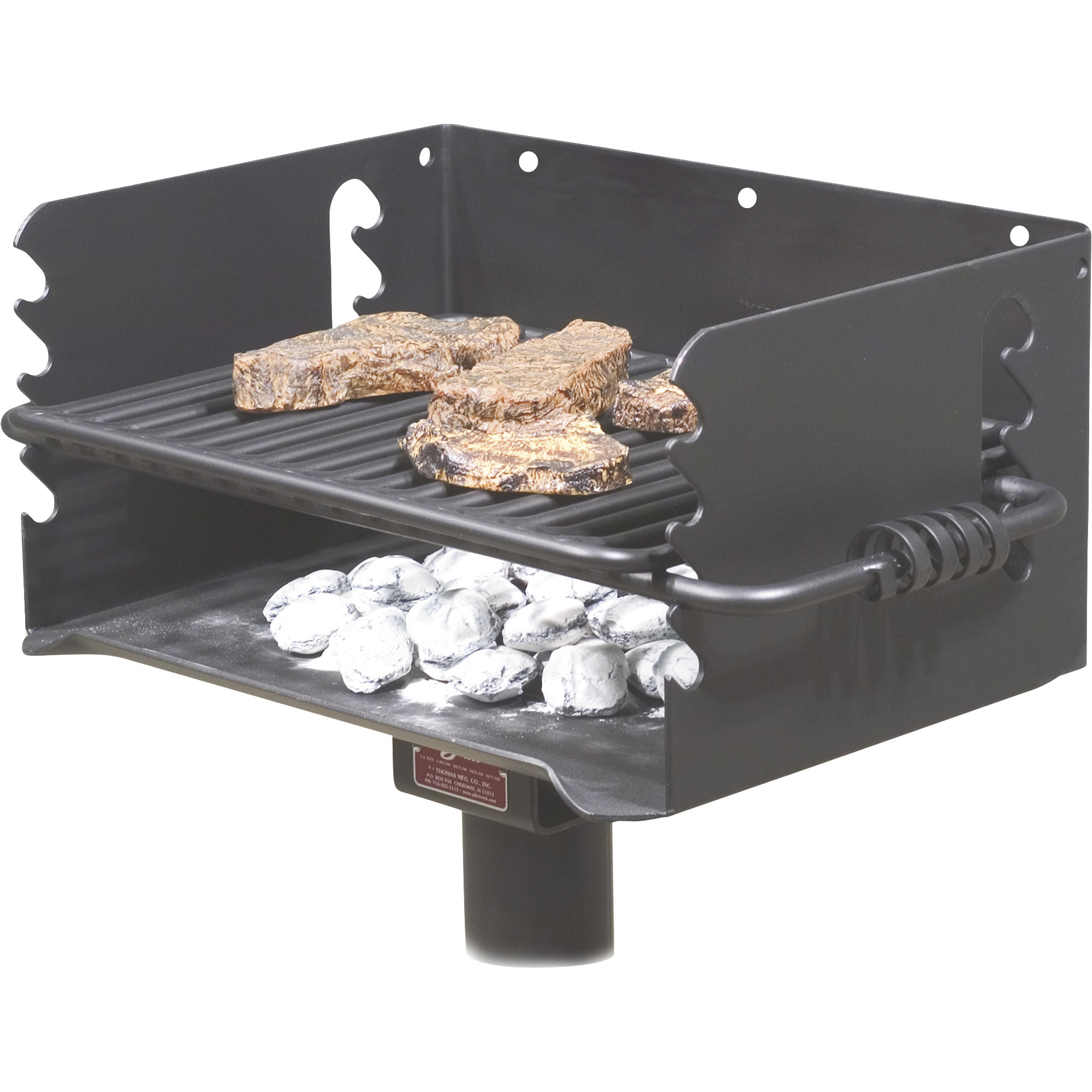 Pilot Rock Single Charcoal Park Grill, 300 Sq. In., Model# Q-20 B2 ...