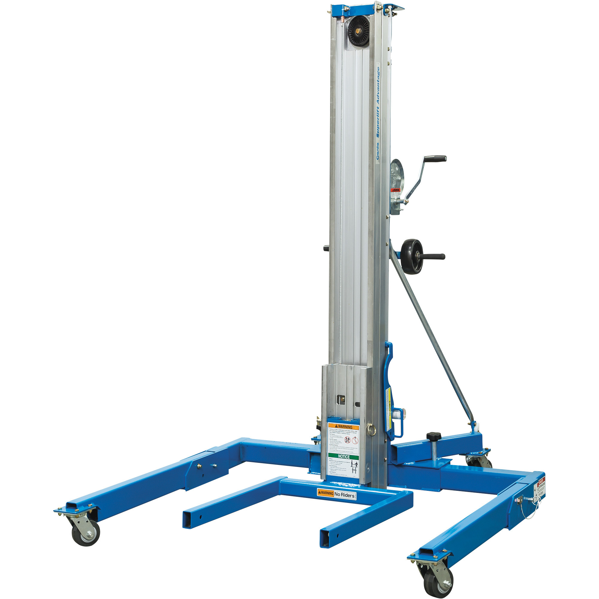 Genie Super Hoist CO2 Powered Material Lift, 12ft.5 1/2in. Lift, 300-Lb ...
