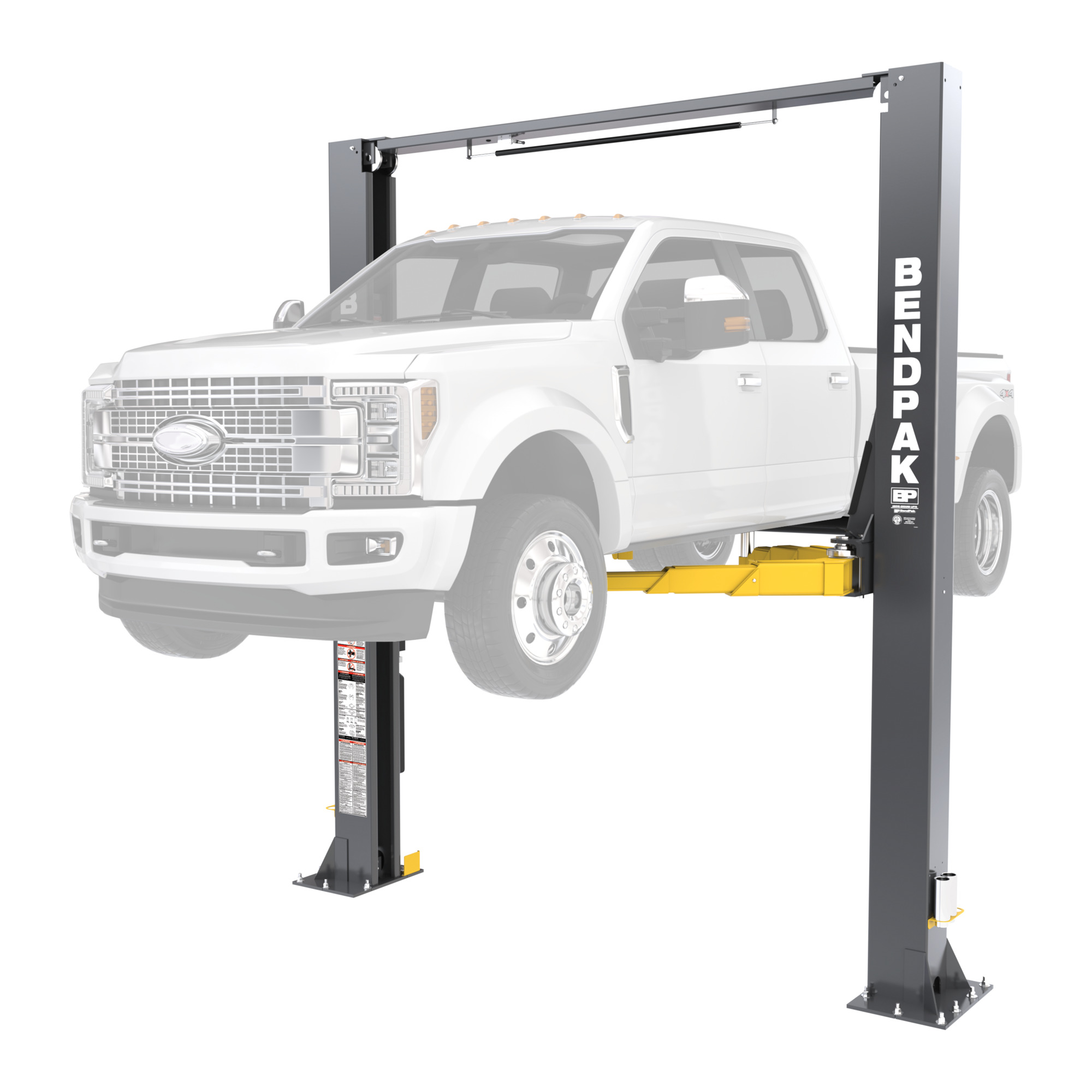 BendPak, 12000lbs Capacity Clearfloor High-Rise, Capacity 12000 lb, Max ...