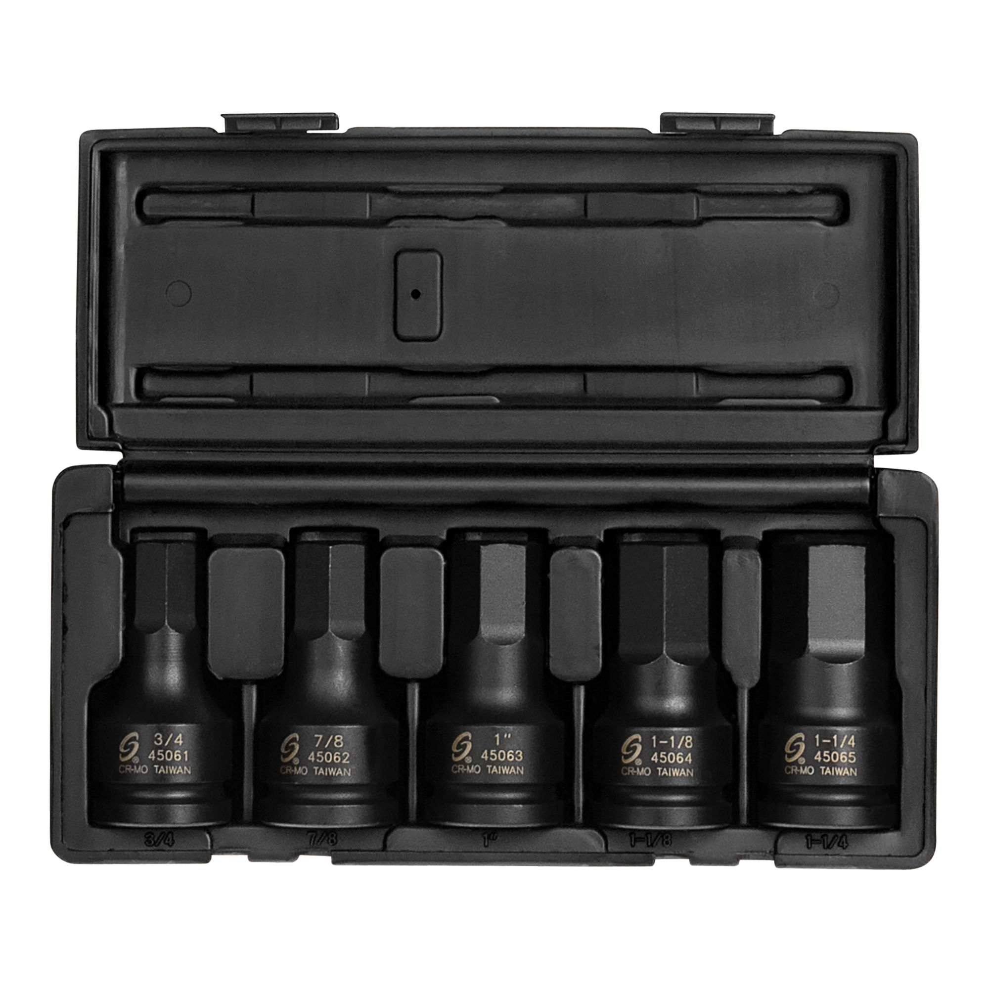 Sunex Tools Hex Impact Bit Socket Set - 3/4in. Drive, SAE, 5 Pcs, CR-MO ...