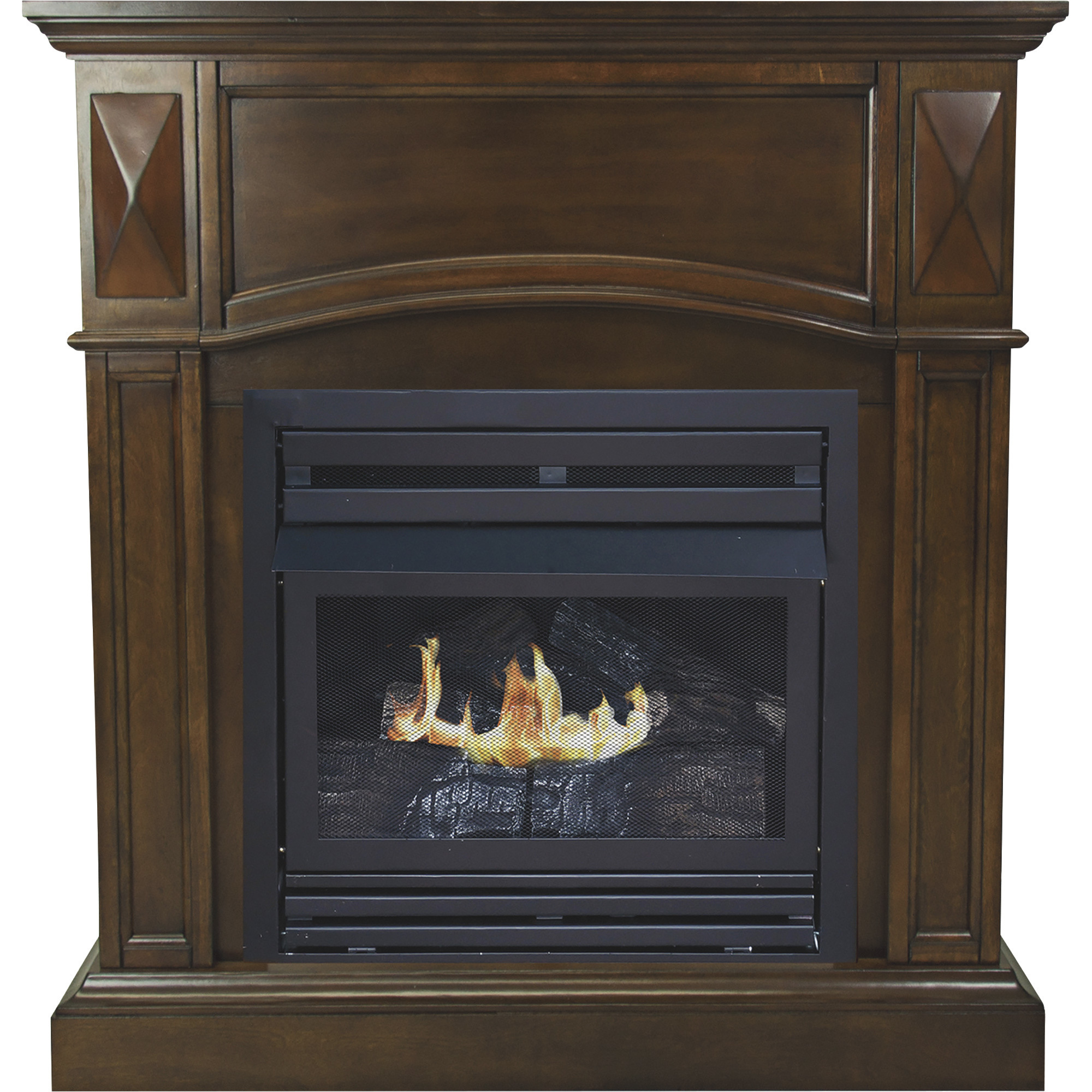 Pleasant Hearth Compact Vent-Free Fireplace, 20,000 BTU, 36in., Natural ...