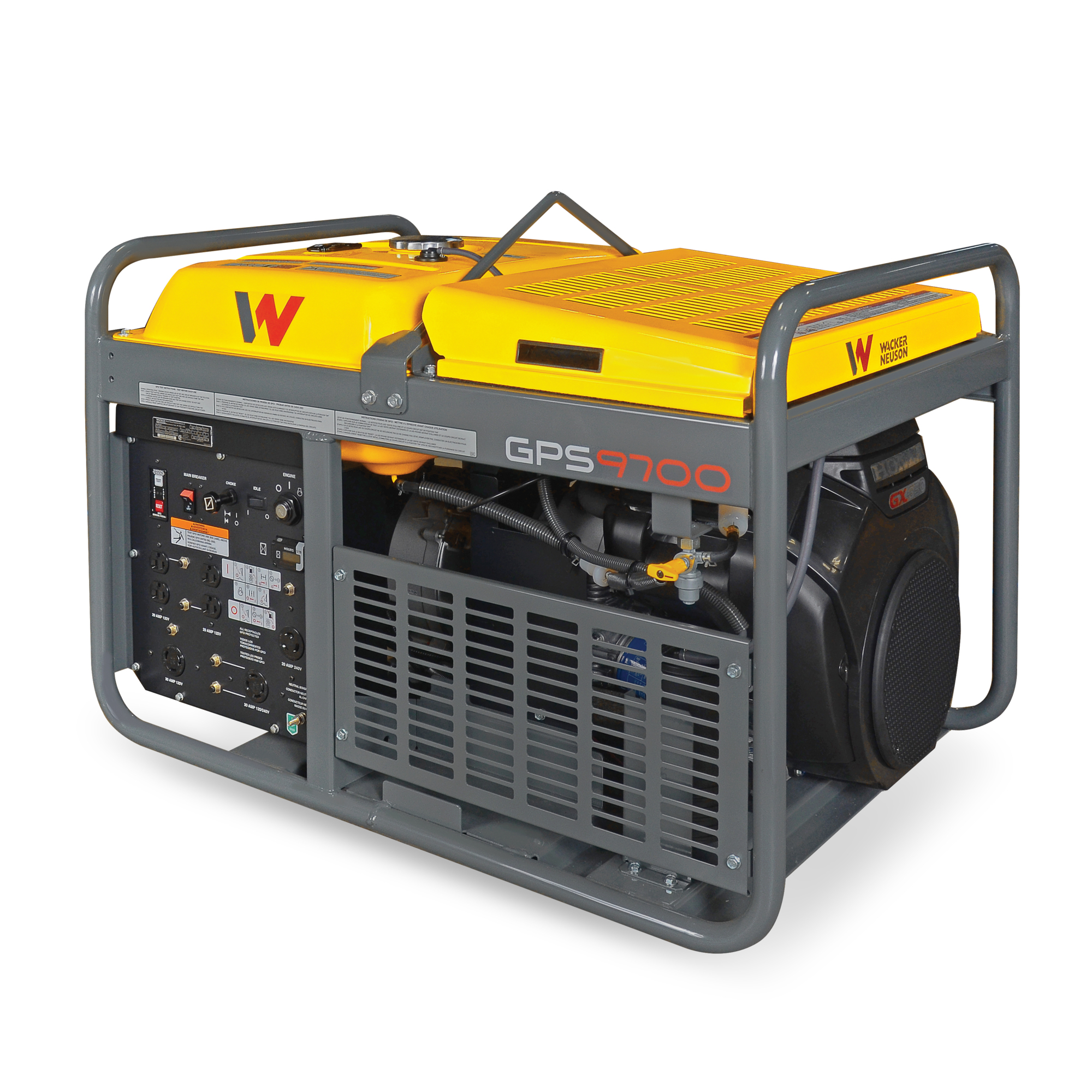 Wacker Neuson, 9700 Watt Portable Generator, Voltage 120/240 Model ...