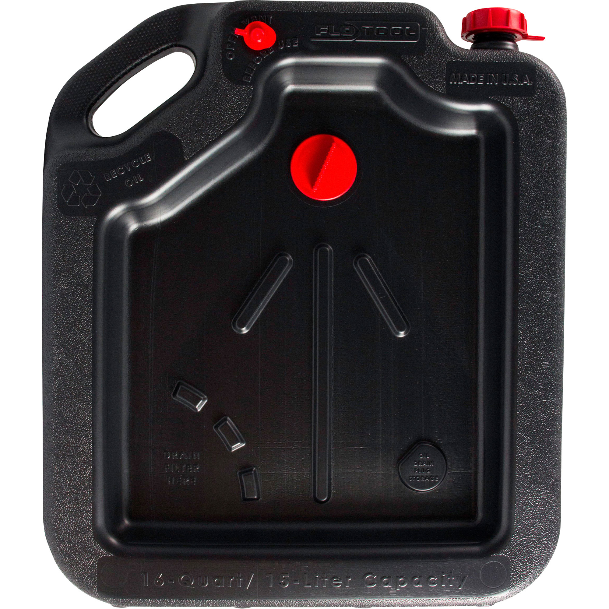 FloTool 16-Quart Super Duty Oil Drain Container, Model# 42003MI ...