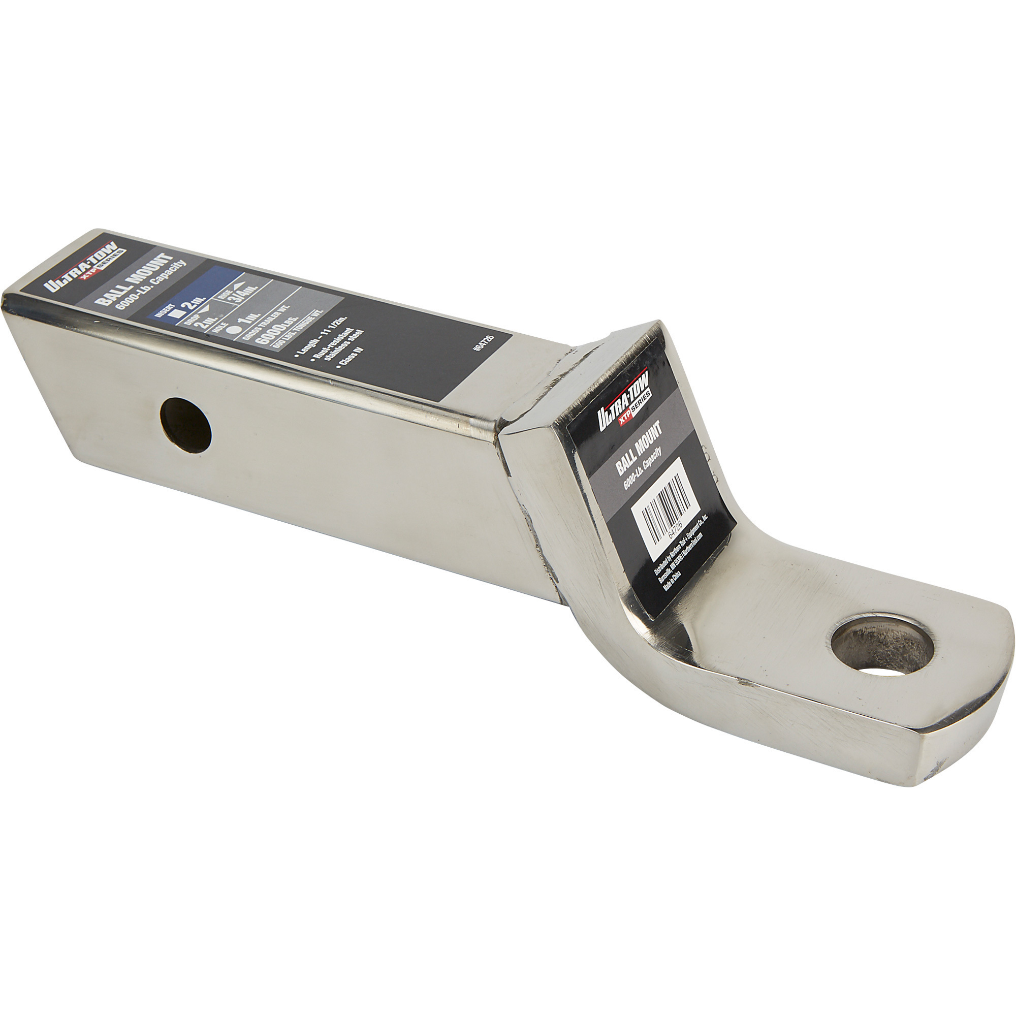 Ultra-Tow XTP Stainless Steel Ball Mount, Class IV, 2in. Drop, 6000-Lb ...