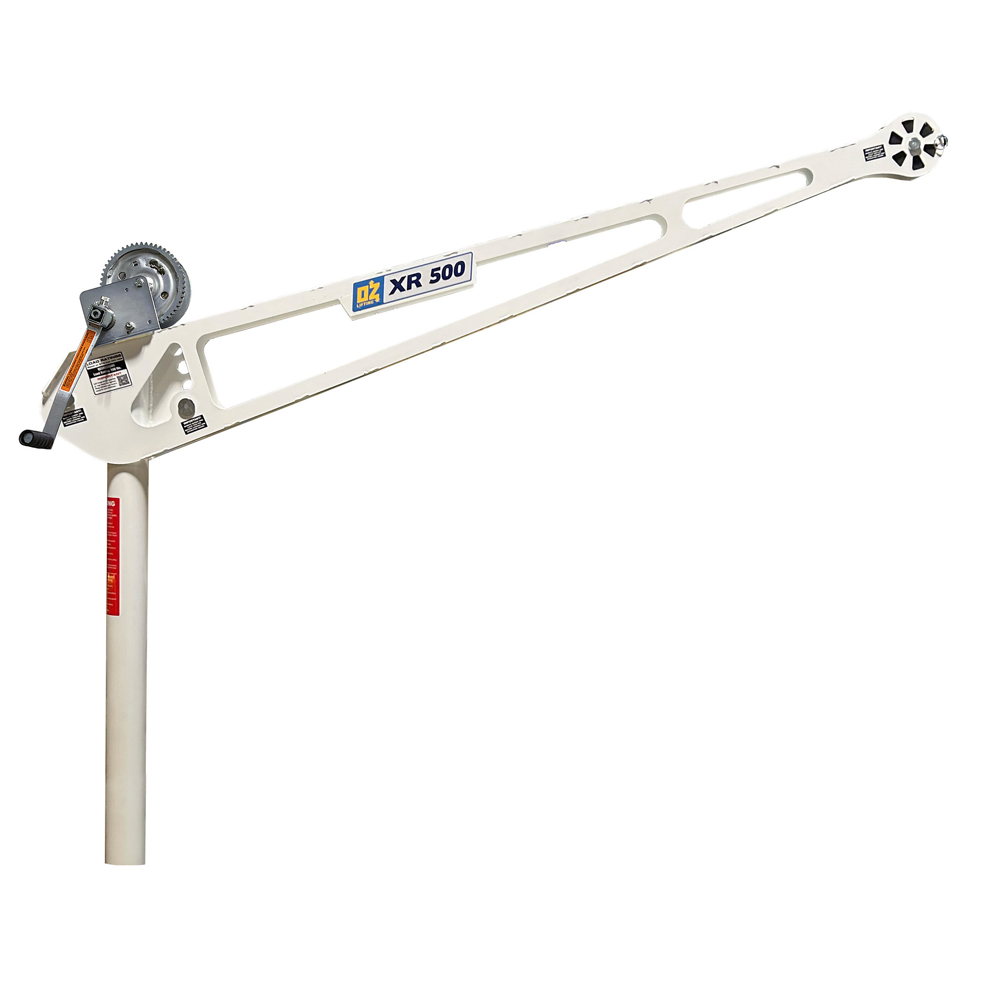 OZ Lifting Products, 500 lb extended reach davit crane with brake winch ...