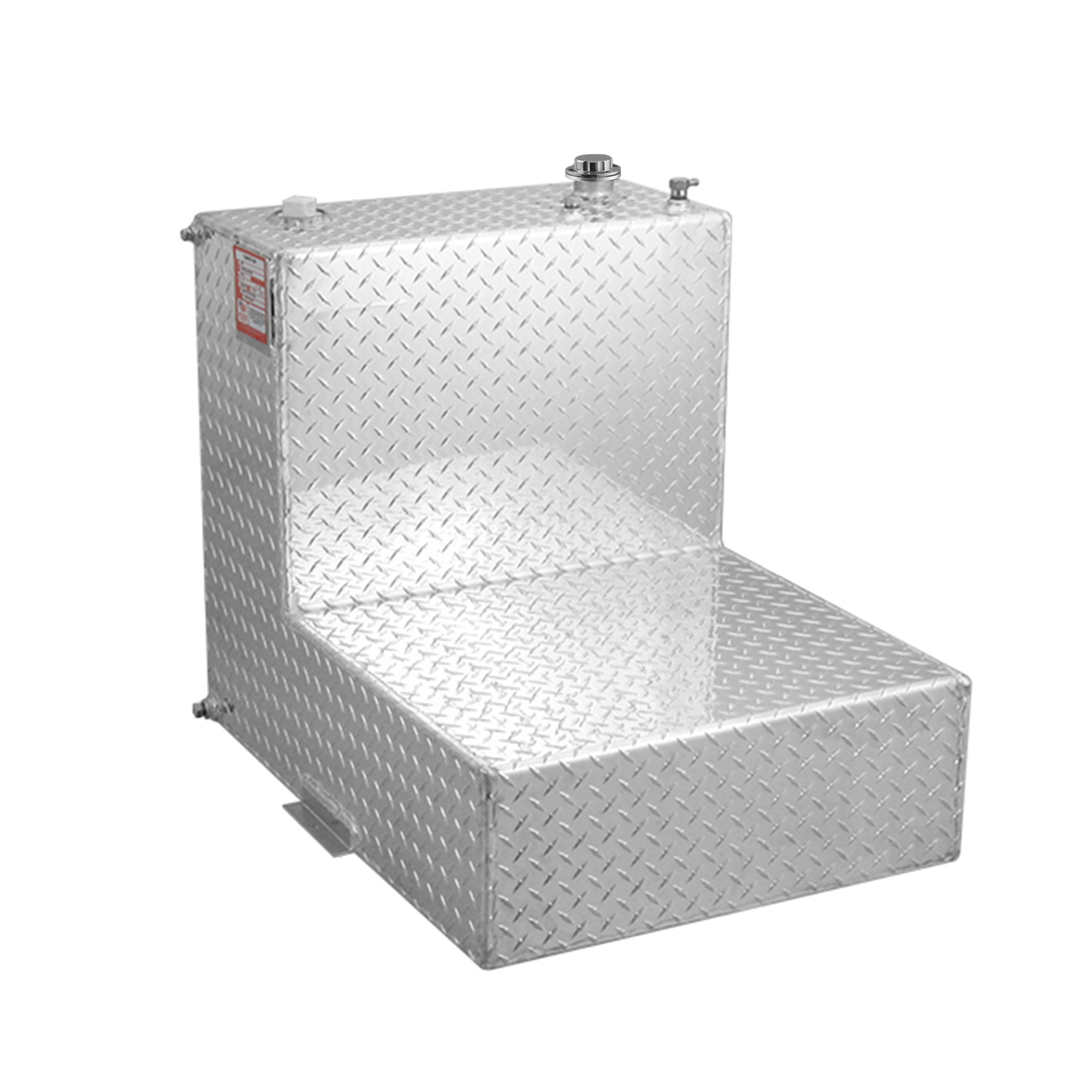 RDS Aluminum Transfer Fuel Tank, 48 Gallon, L-Shaped, Diamond Plate ...