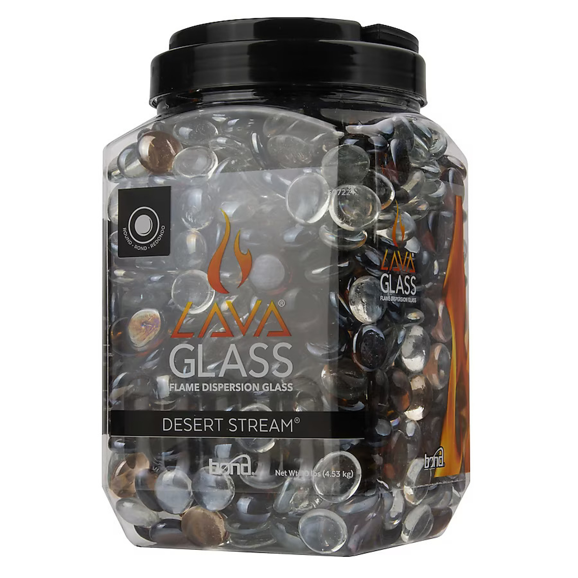 Bond, Lava Glass Round Flame Dispersion Glass - 10lb., Model# 50722 ...