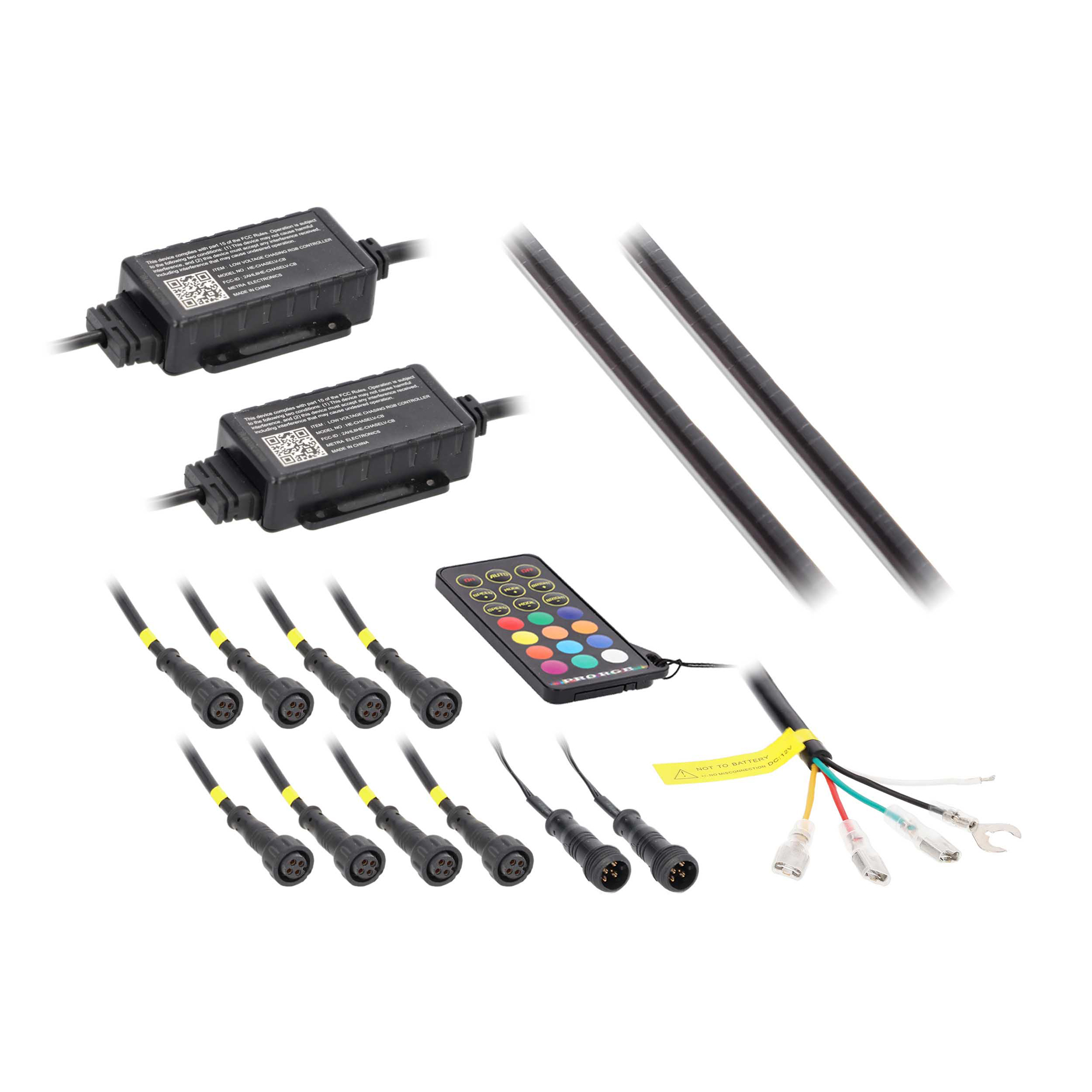 Heise, Chasing Lights Series Interior 2-Door Lighting Kit, Light Type ...