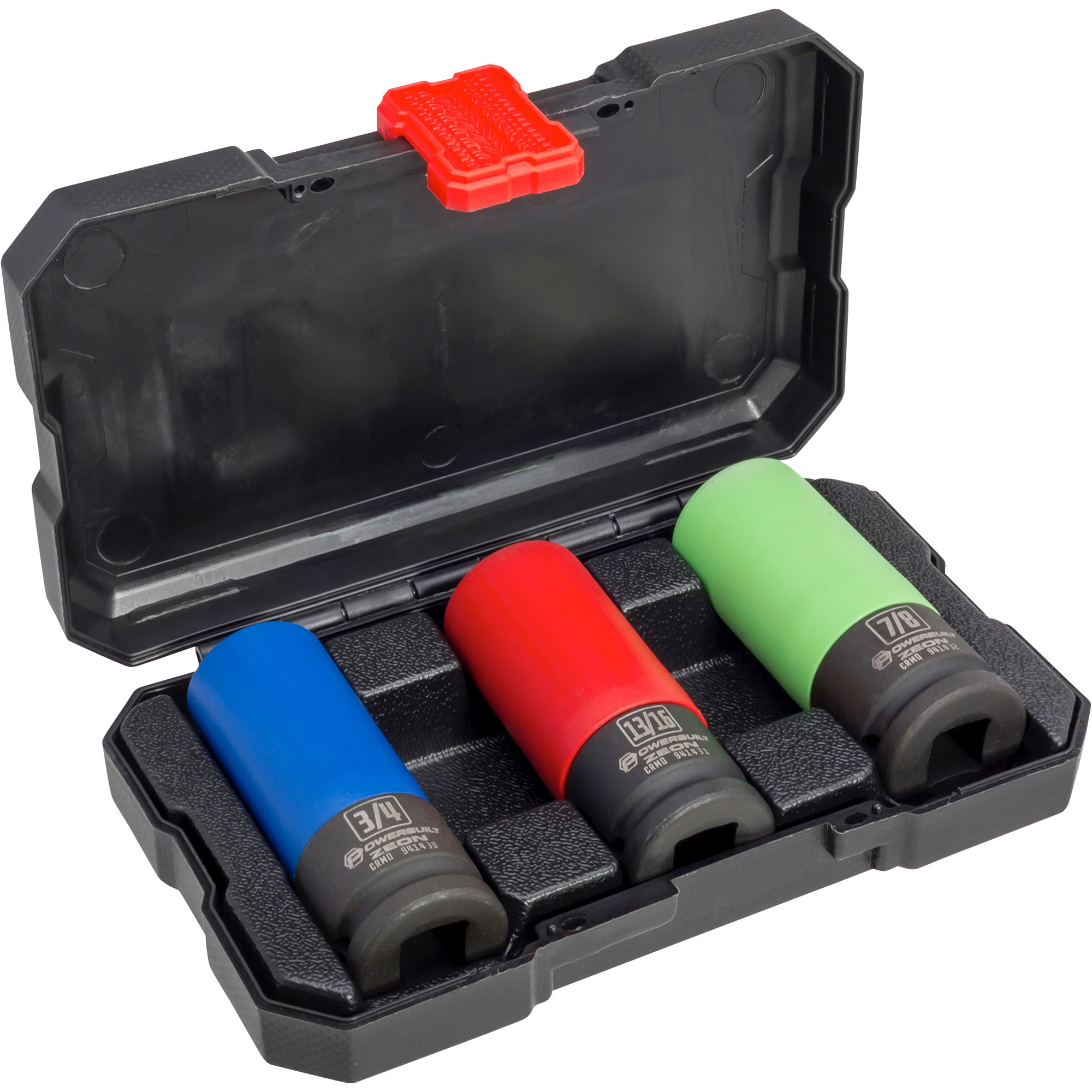 Powerbuilt Zeon Wheel Lug Nut Socket Set, 3-Pc., SAE, Model# 941436 ...