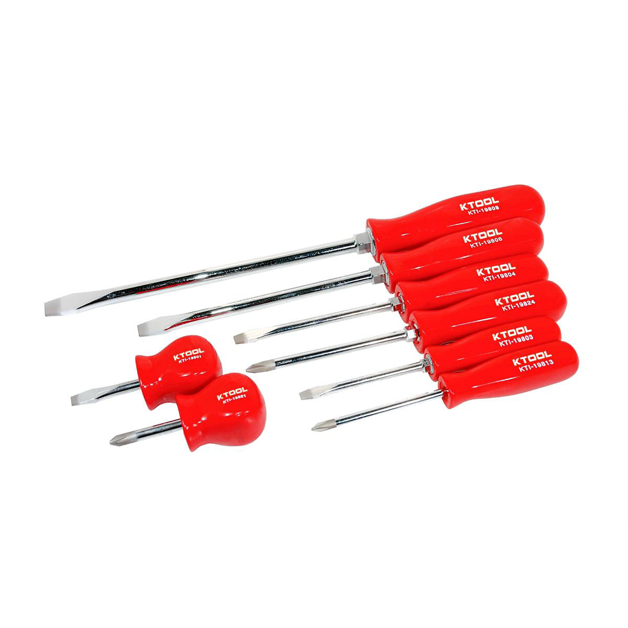 K Tool International Screwdriver Set - Phillips and Slotted, 8-Pc ...