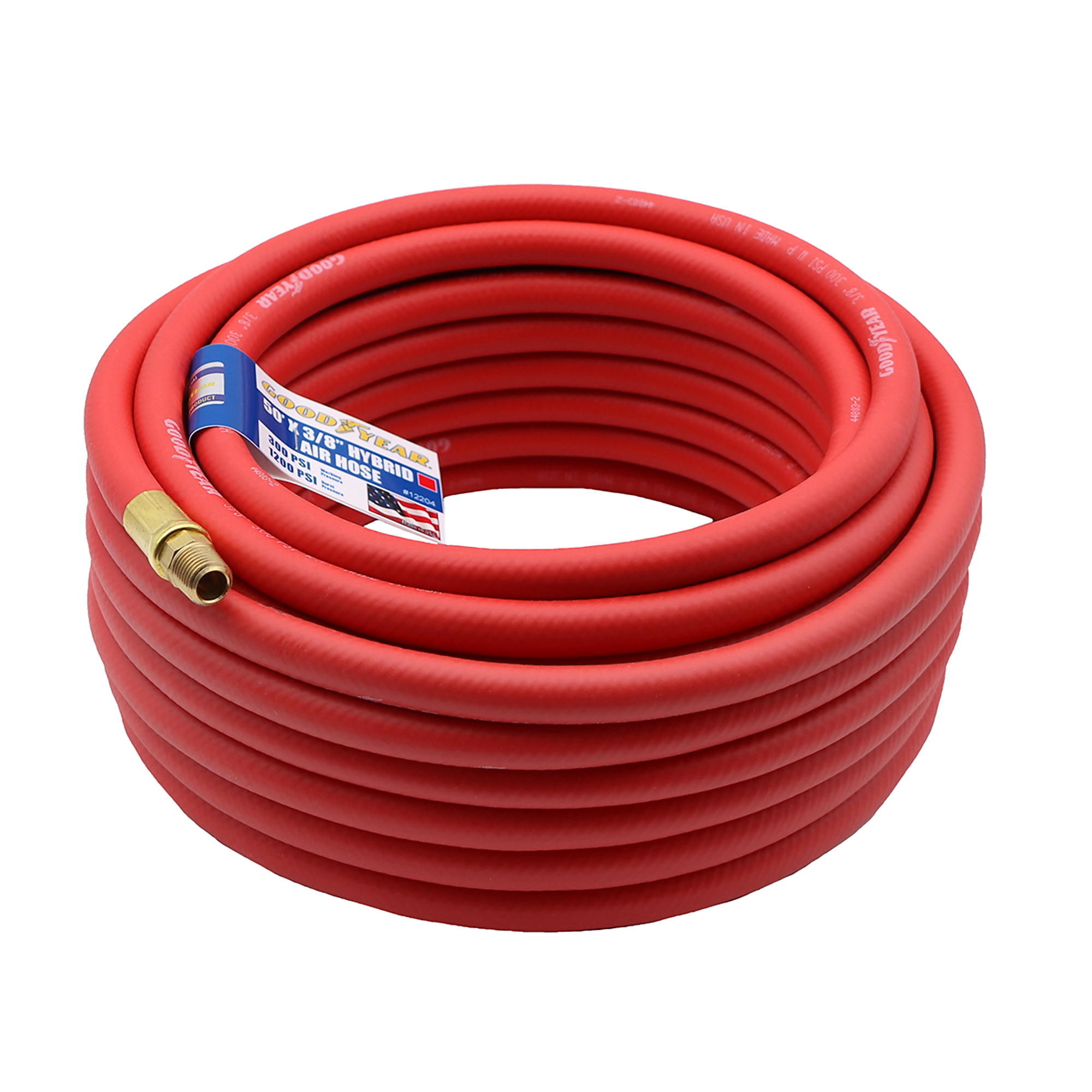 Goodyear, HYBRID 50ft. X 3/8in. GY HOSE RED, Hose Diameter 3/8 in, Hose ...
