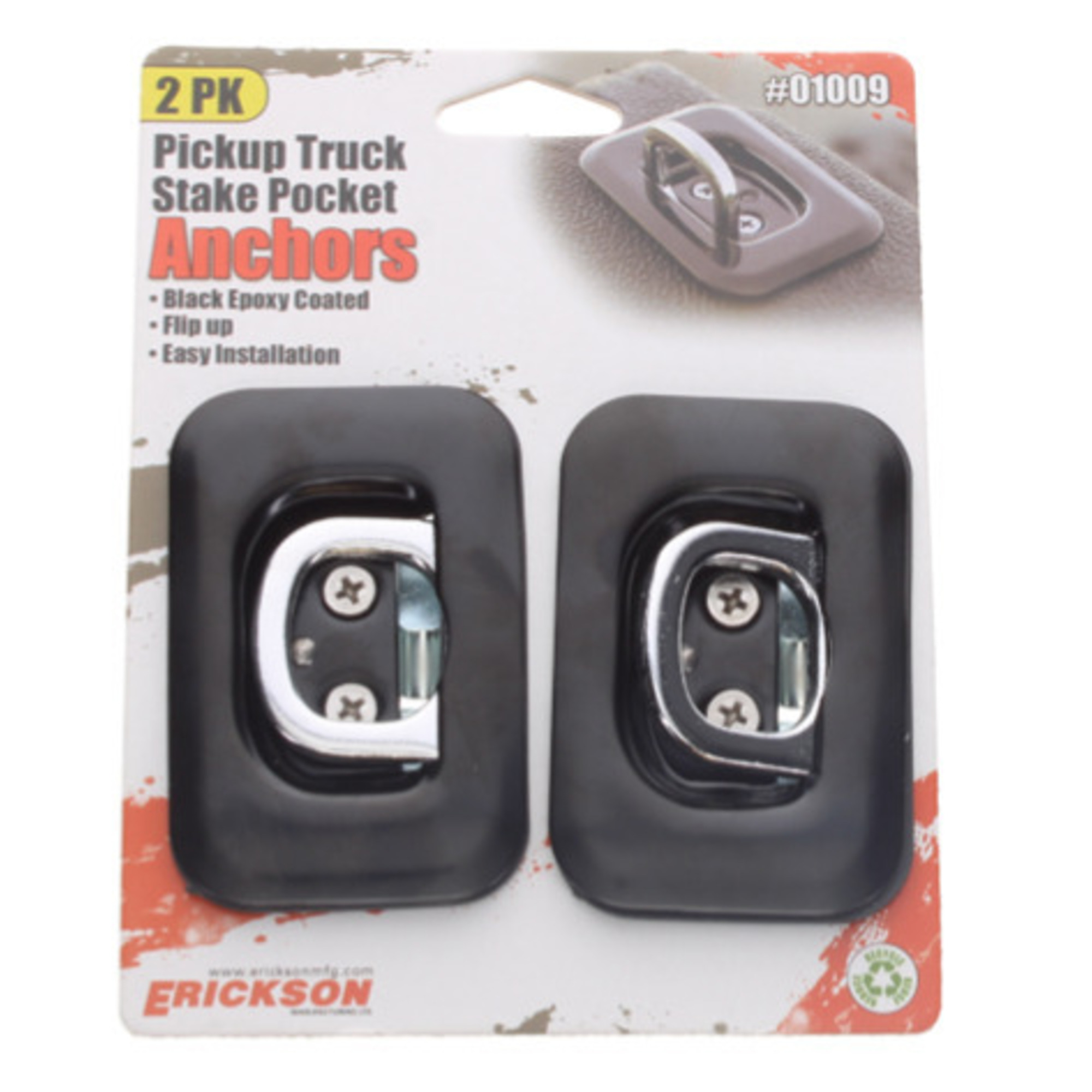 Erickson 2Pack Pickup Stake Pocket Anchors, Model #01009 | Northern Tool
