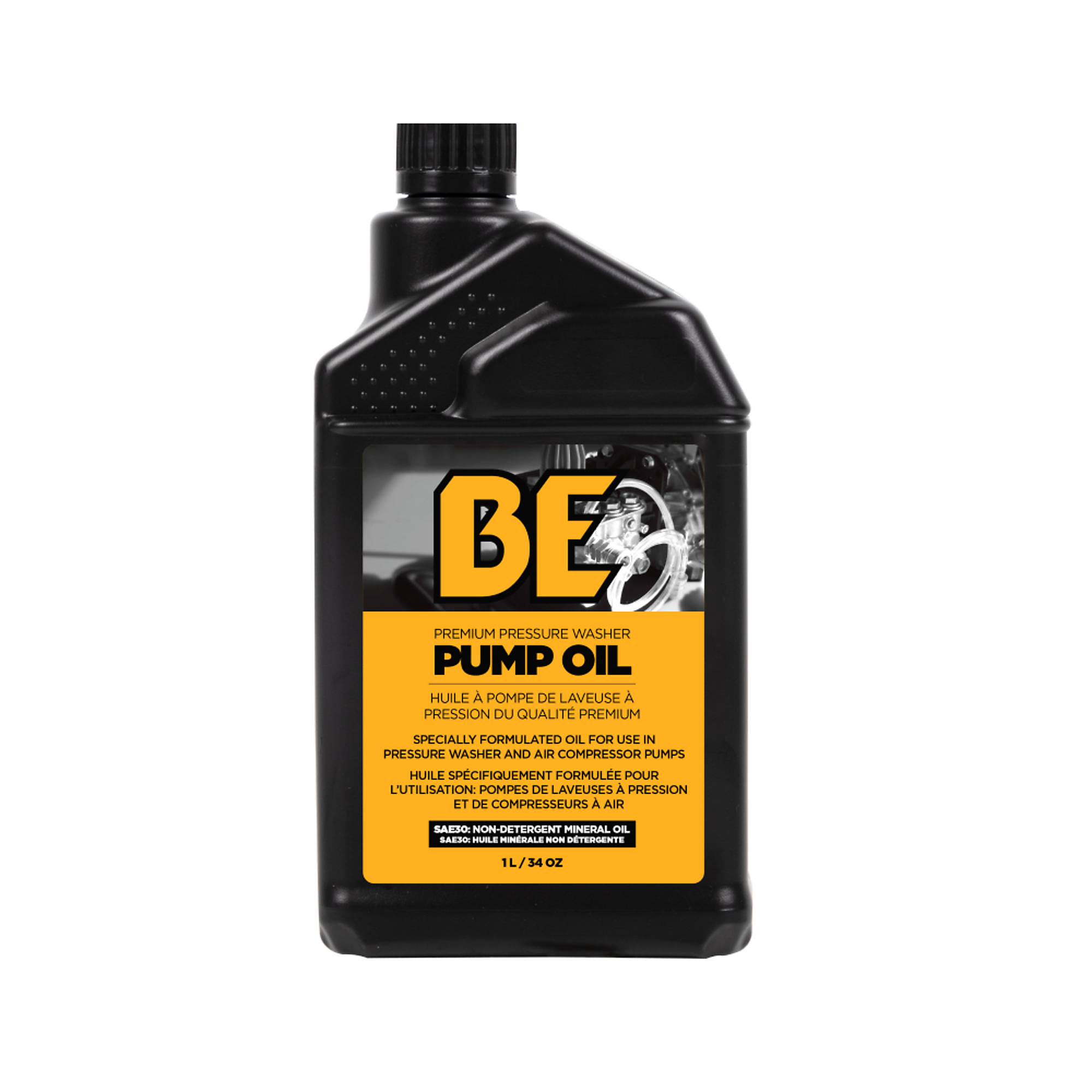 BE Equipment Pressure Washer and Air Compressor Pump Oil, 30W, Liter ...