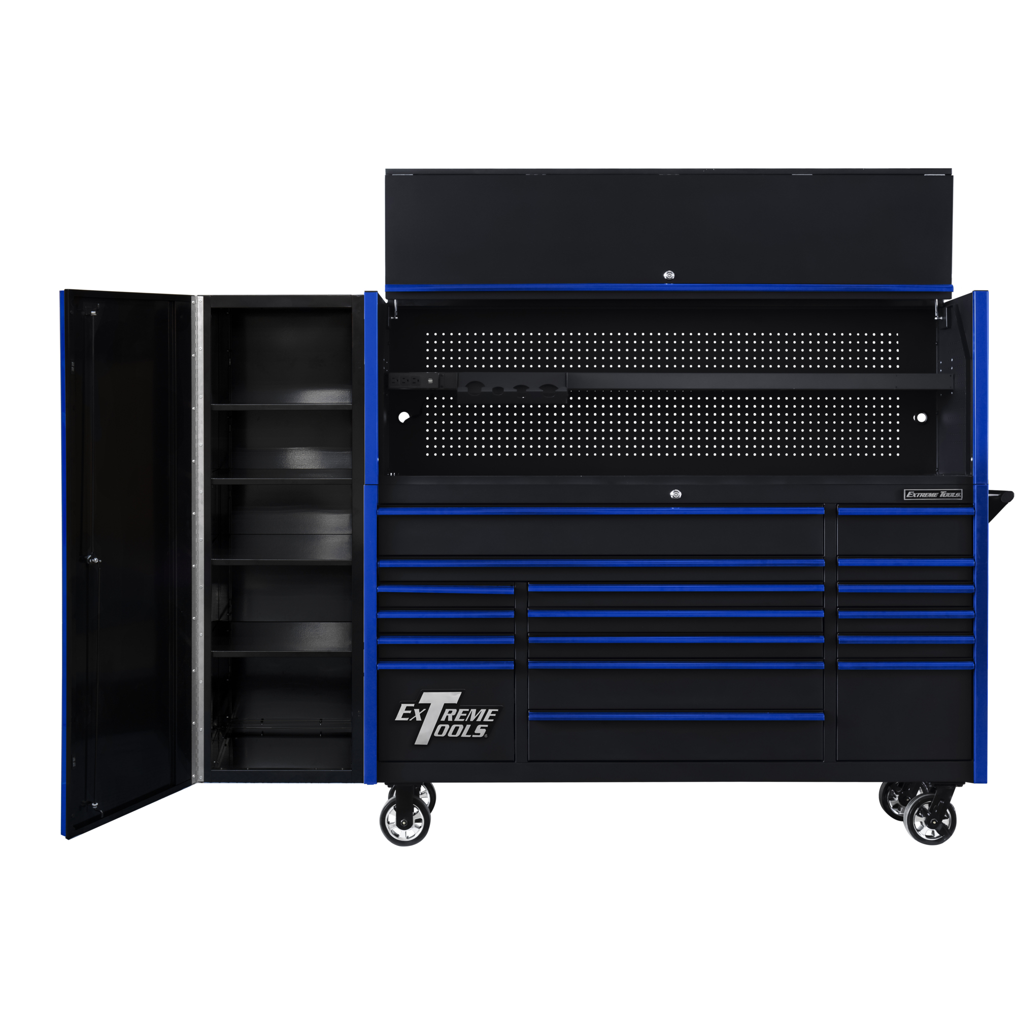 Extreme Tools DX Series 72in W x 21in D Extreme Power Workstation Hutch ...