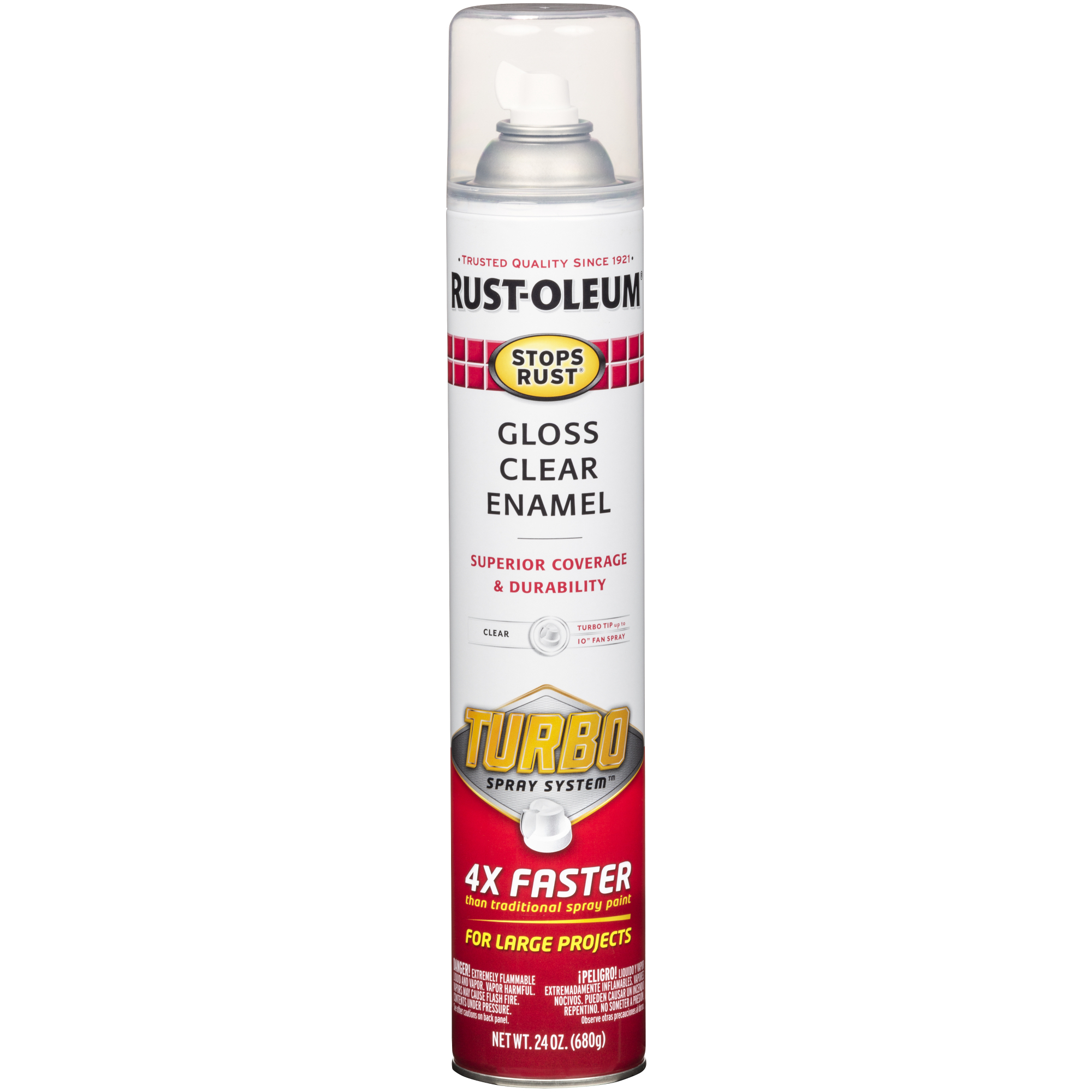 Rust-Oleum Stops Rust Protective Enamel with Turbo Spray System, Clear ...
