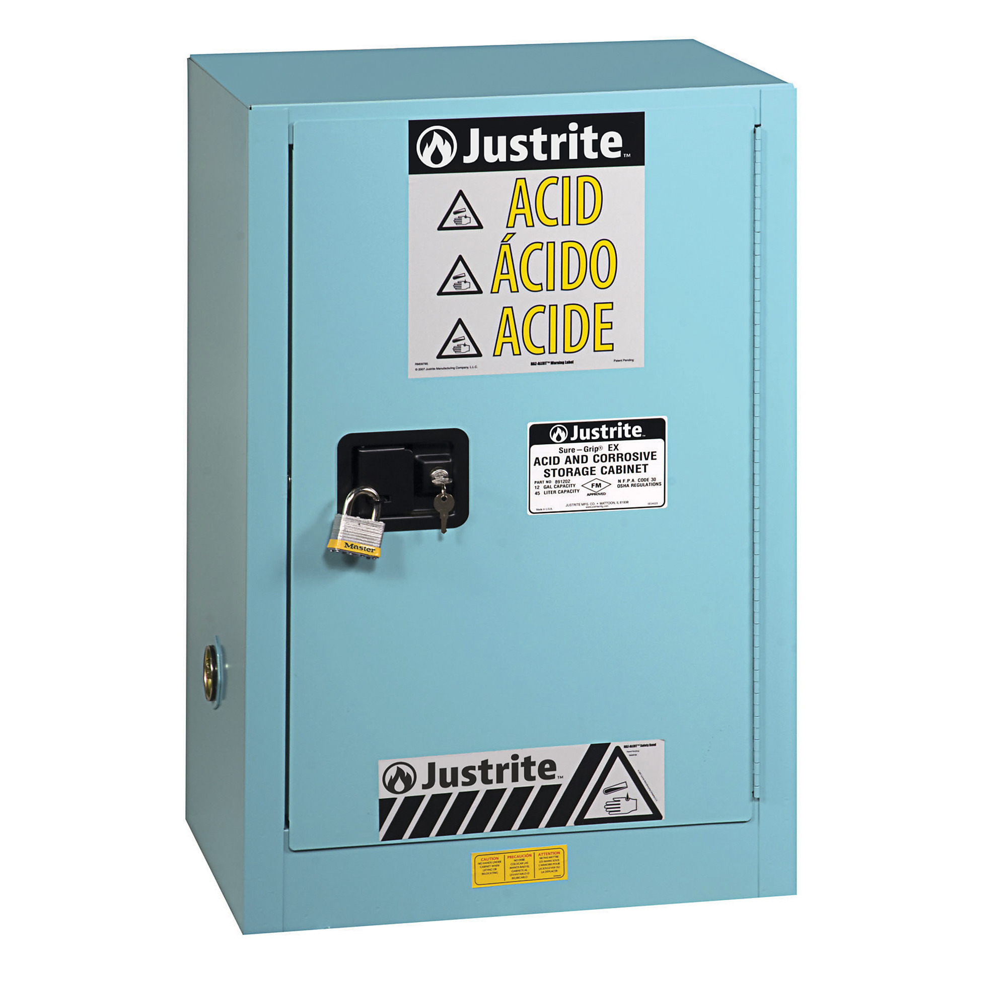 Justrite, CABINET,ACID CMP 15G SC BLU, 891522 | Northern Tool