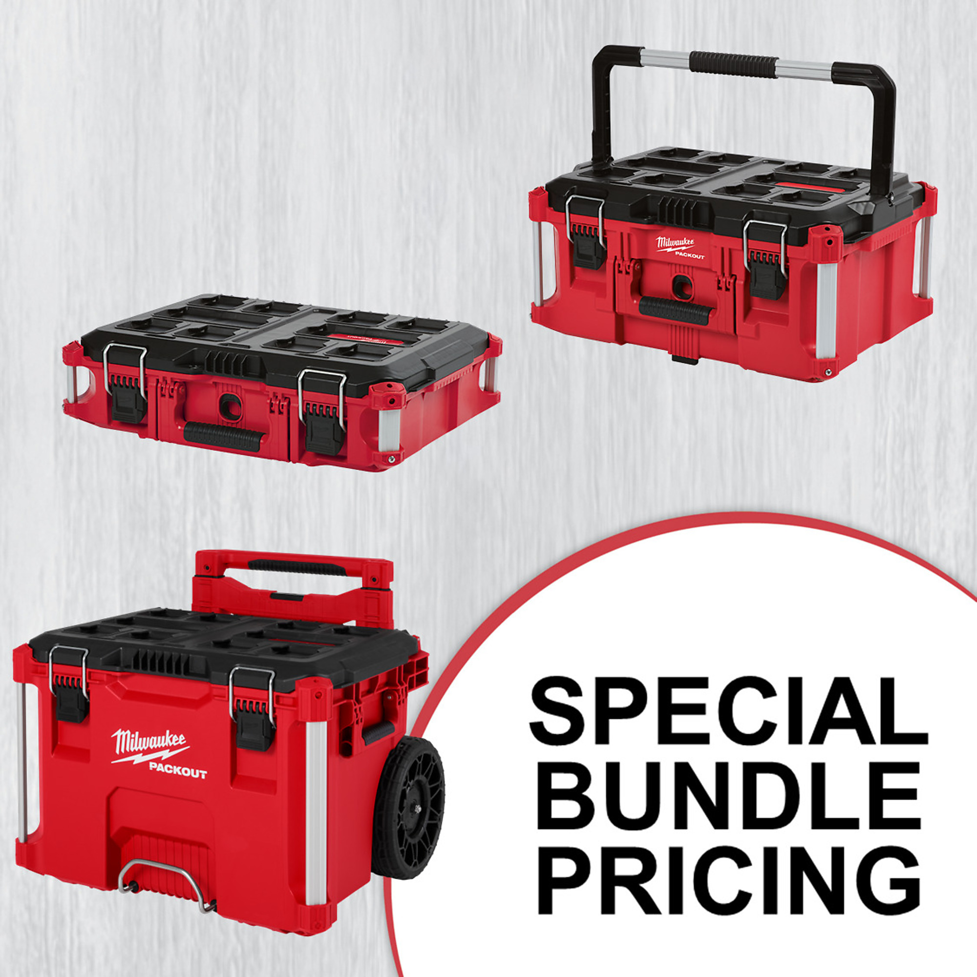 Milwaukee PACKOUT 22in. Rolling Toolbox, Large Portable Toolbox, and ...