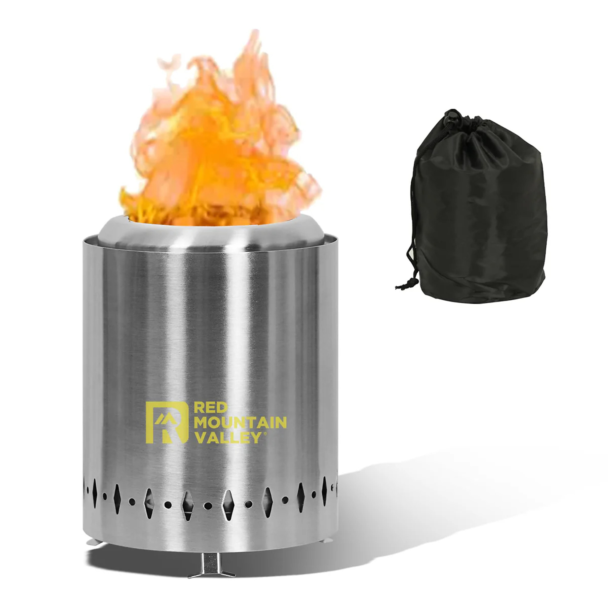 SMOKELESS TABLETOP FIRE PIT WITH MAT, PORTABLE MINI LOW SMOKE CAMPING ...