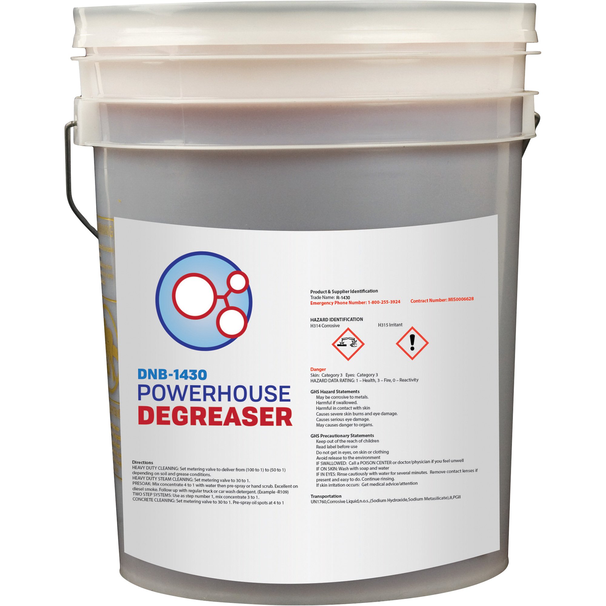 Delux DNB-1430 Powerhouse Degreaser— 4-Pack, Model# DNB-1430-5 ...